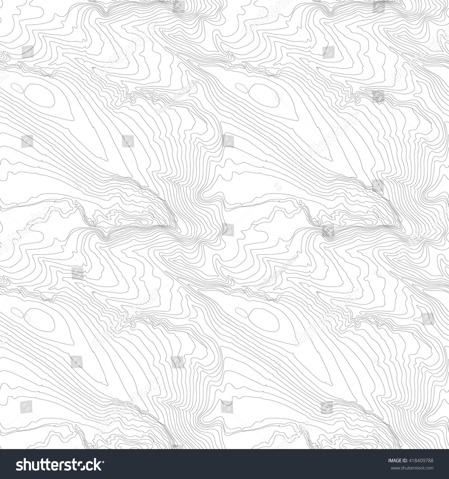 Tileable Topographic Map Background Concept Space Stock Vector (Royalty ...