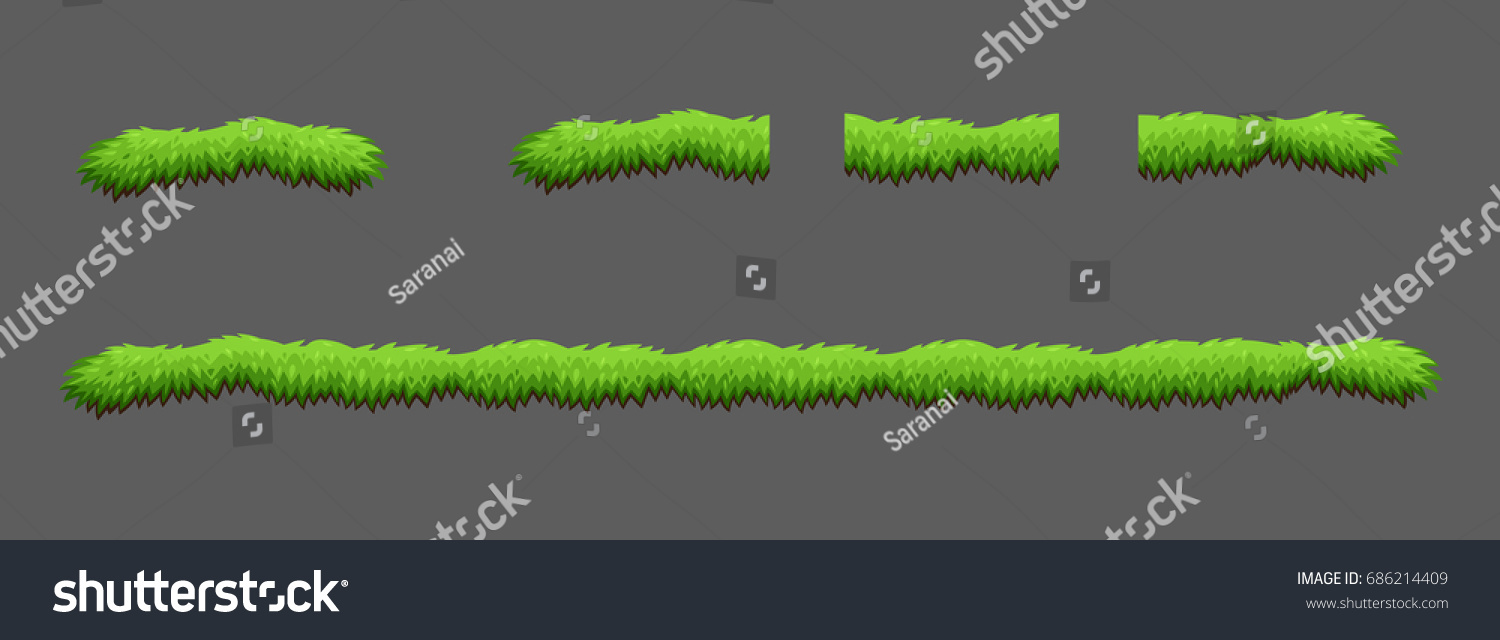 Tiles Grass Game Pack Vector Illustration Stock Vector (Royalty Free ...