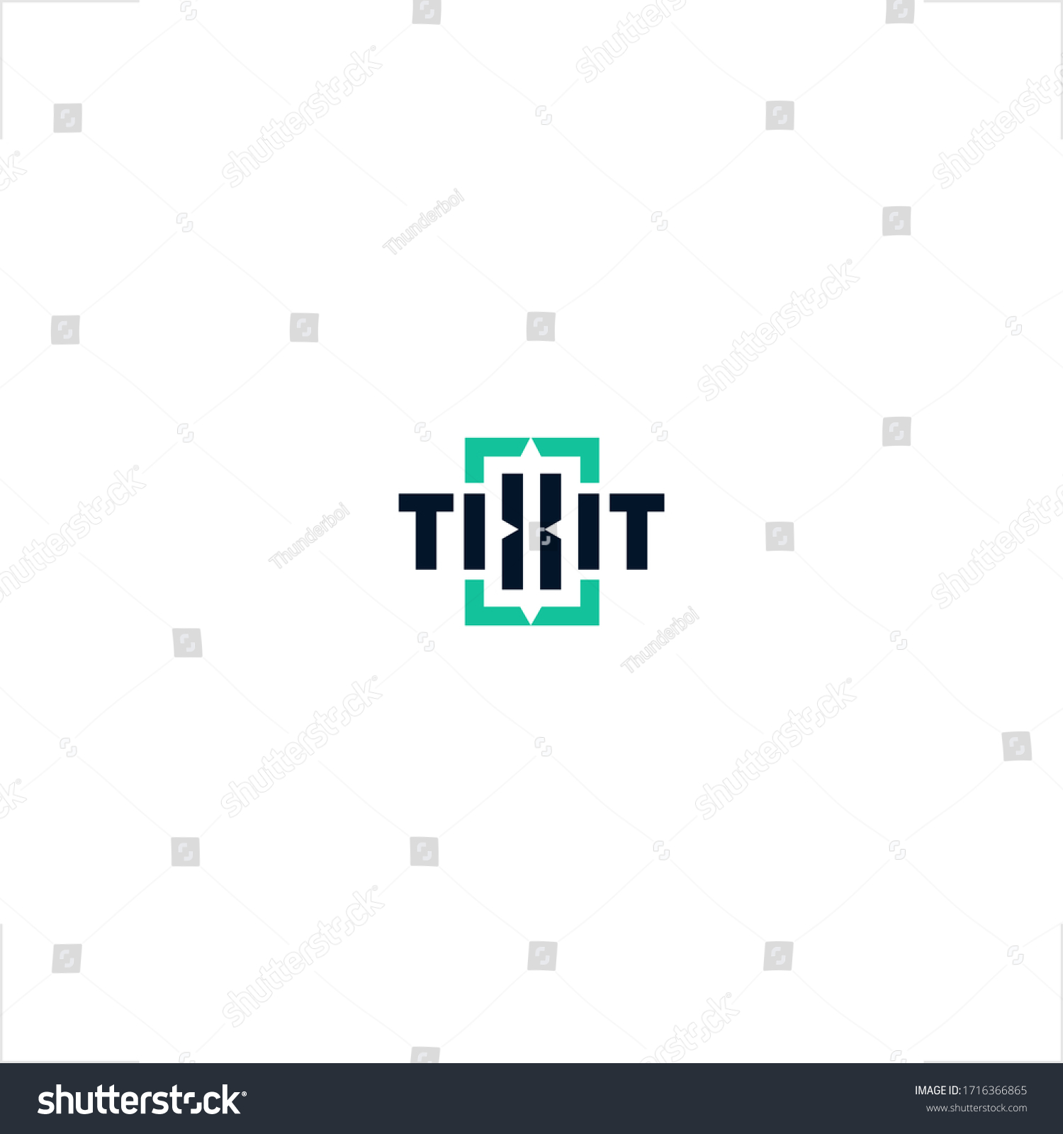 Tillit Logo Type Square Frame Design Stock Vector (Royalty Free ...