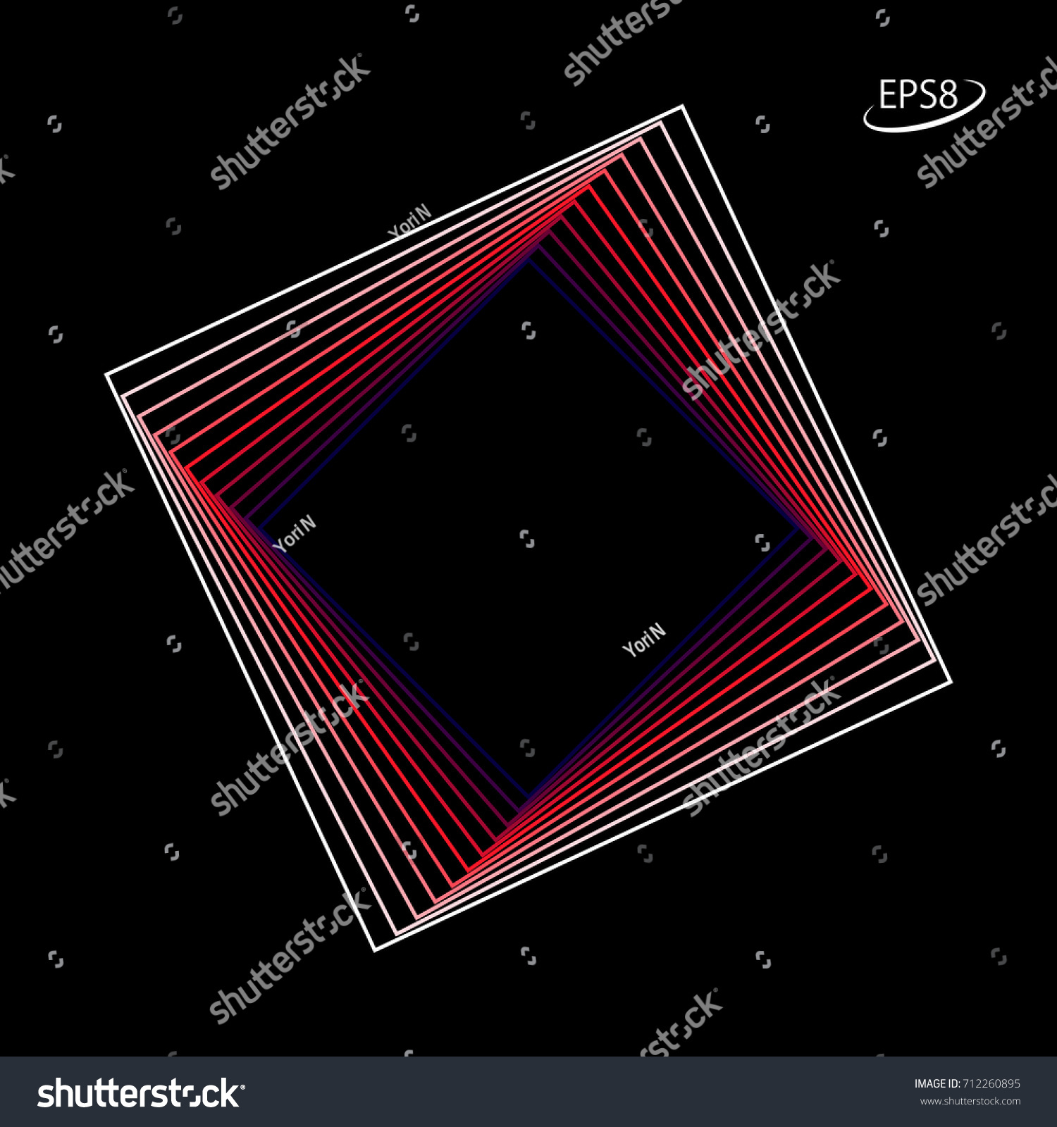 Tilted Square Linear Symbol Design Modern: vector de stock (libre de ...