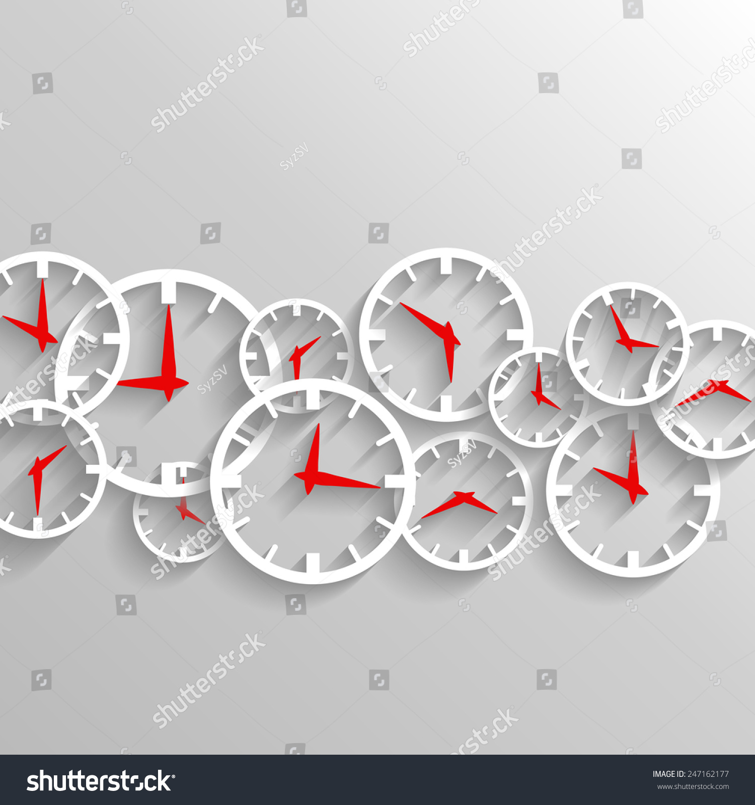 Time Abstract Presentation Background Template Clock: vector de stock ...