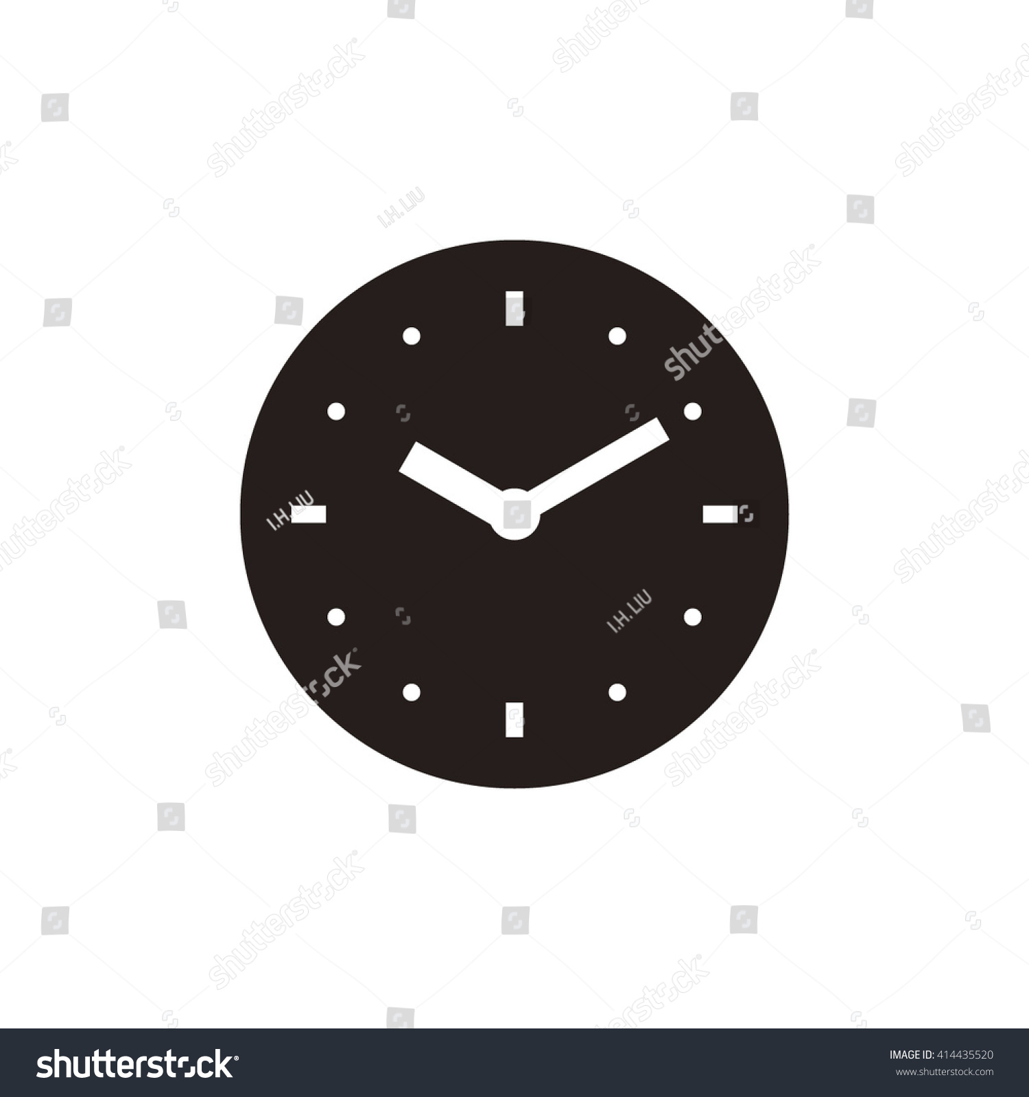 Time Clock Iconsvector Illustrator Stock Vector (Royalty Free ...