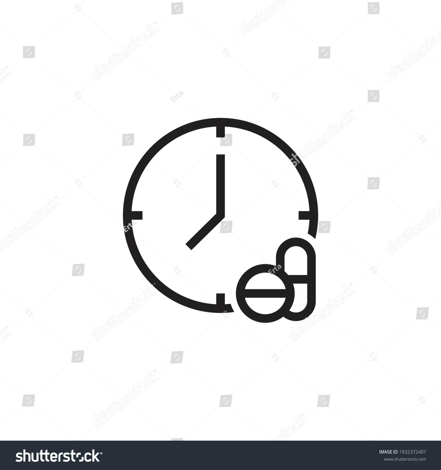 Time Capsule Icon Design Isolated On Stock Vector (Royalty Free) 1832372407