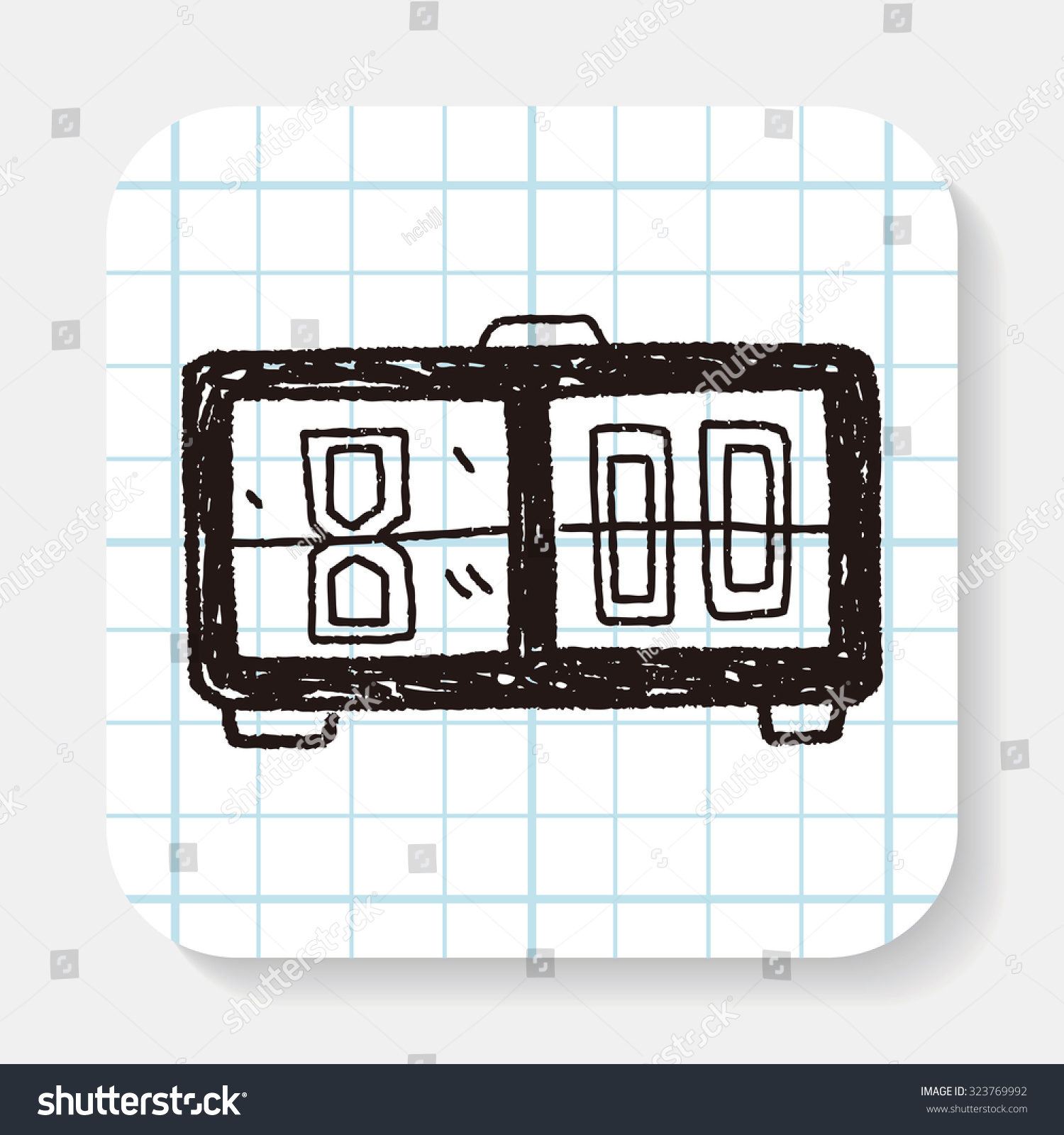 Time Doodle Stock Vector (Royalty Free) 323769992 | Shutterstock