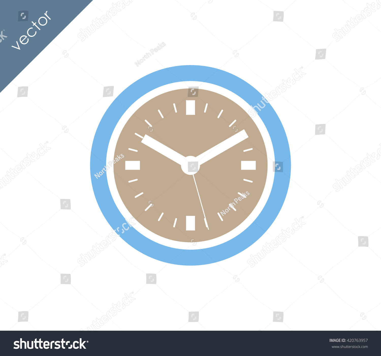 Time Icon Clock Icon Stock Vector (Royalty Free) 420763957 | Shutterstock