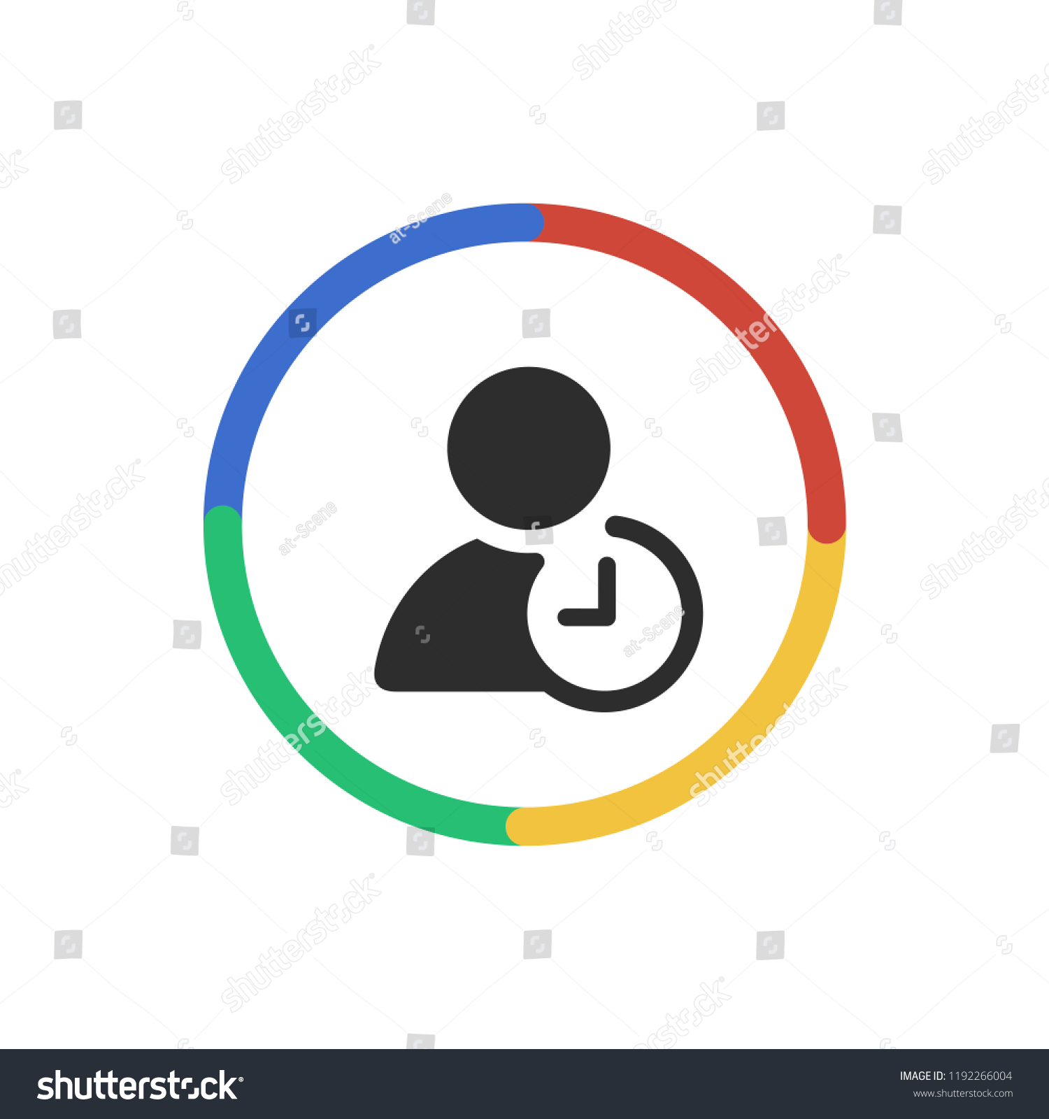 Time Management App Icon Stock Vector (Royalty Free) 1192266004 ...