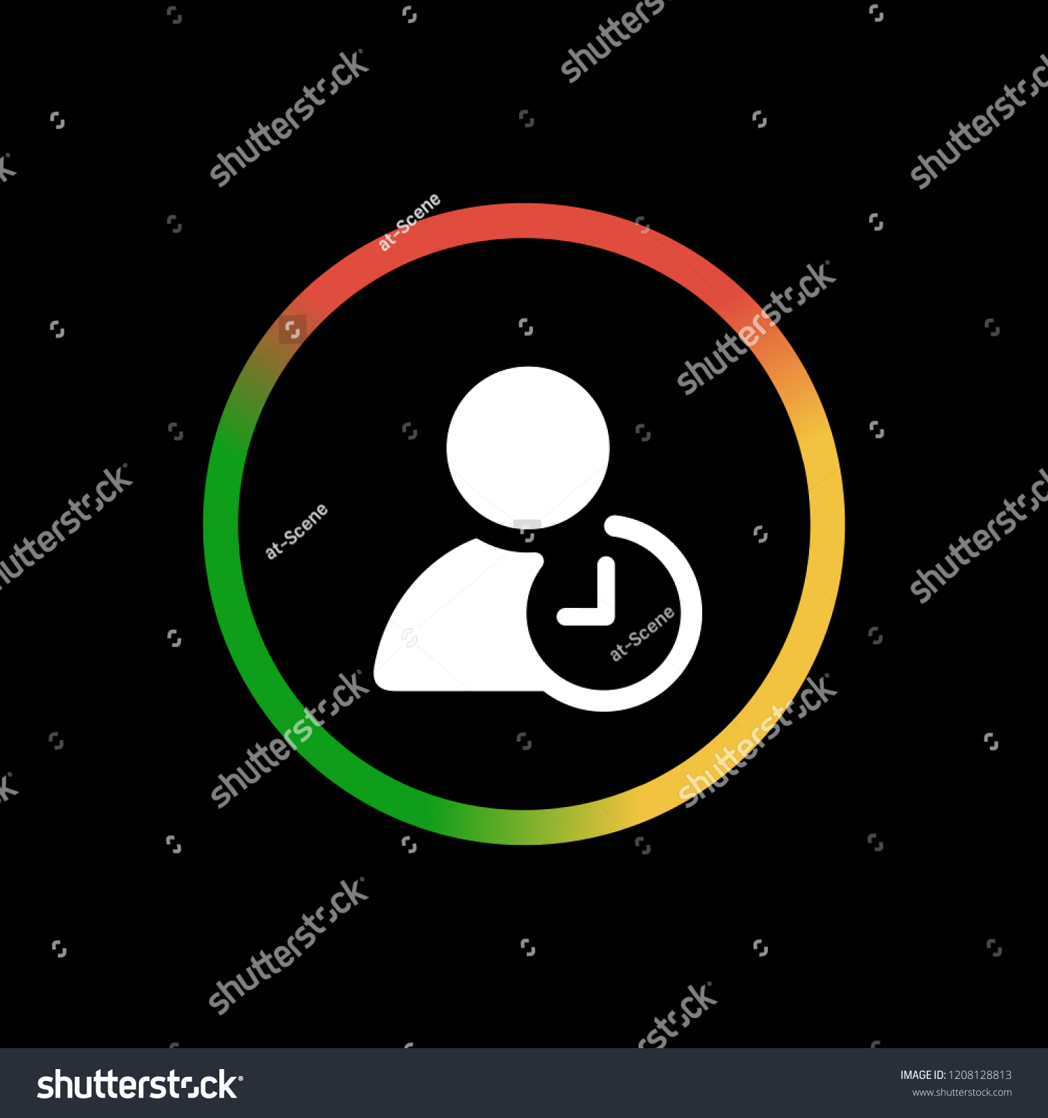 Time Management App Icon Stock Vector (Royalty Free) 1208128813
