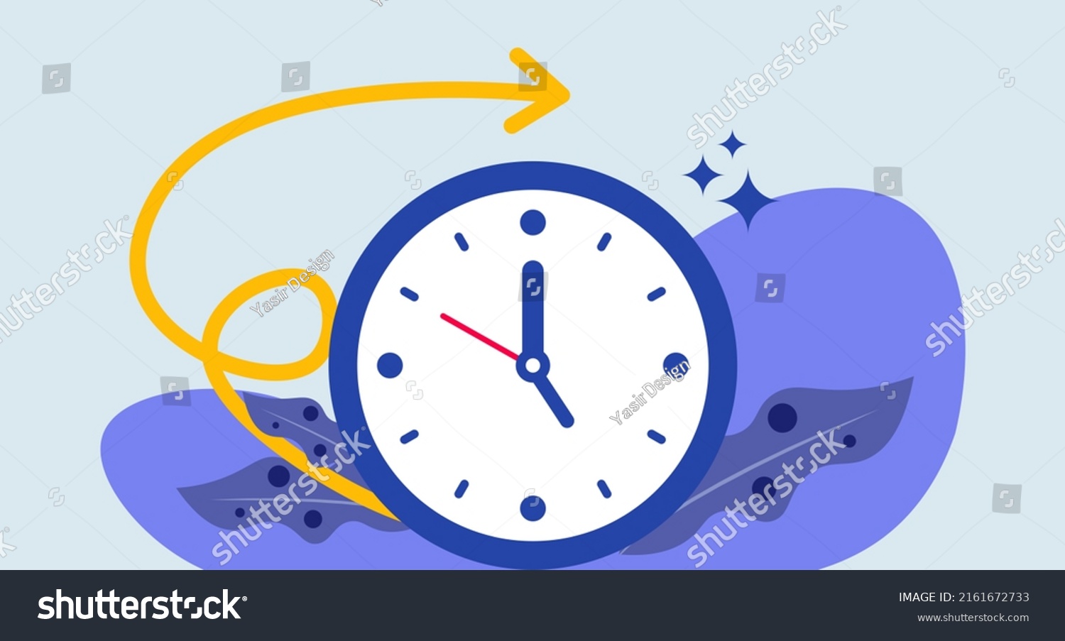 Time Management Flat Illustration Clock Vector Stock Vector (Royalty ... Time Management Flat Illustration Clock Vector Stock Vector (Royalty ...