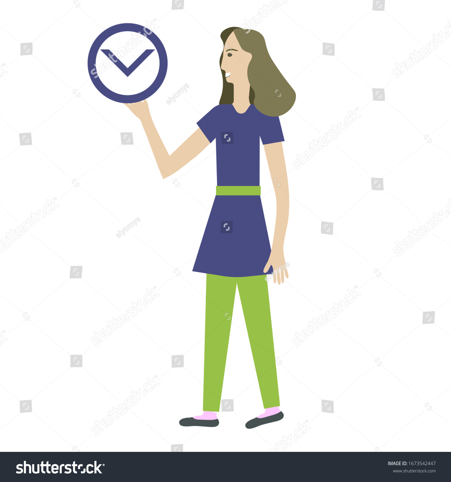 Time Management Simple Vector Illustration Stock Vector (Royalty Free ...