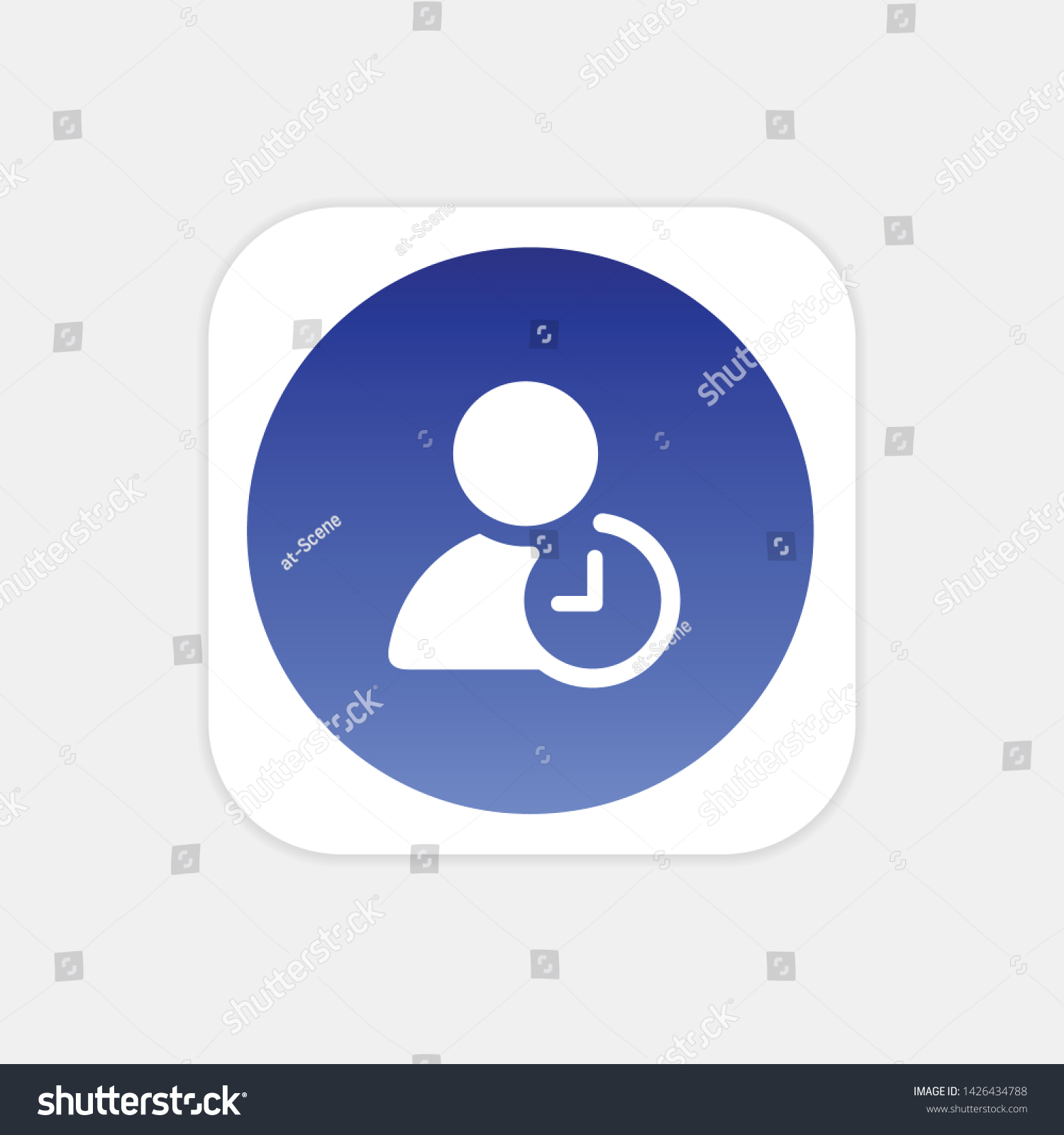 Time Management Vector App Icon Stock Vector (Royalty Free) 1426434788 ...