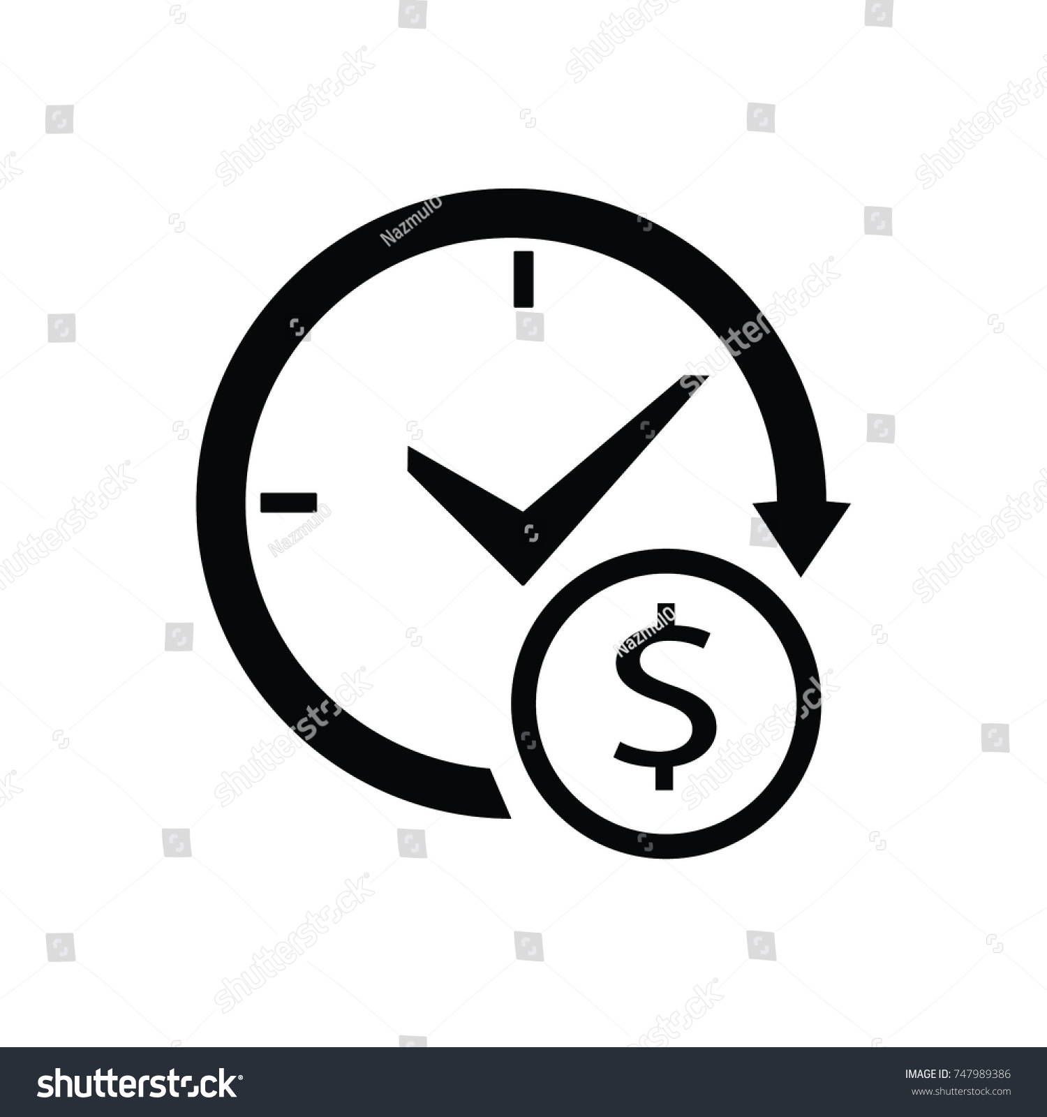 Timemoney Icon Stock Vector (Royalty Free) 747989386 | Shutterstock