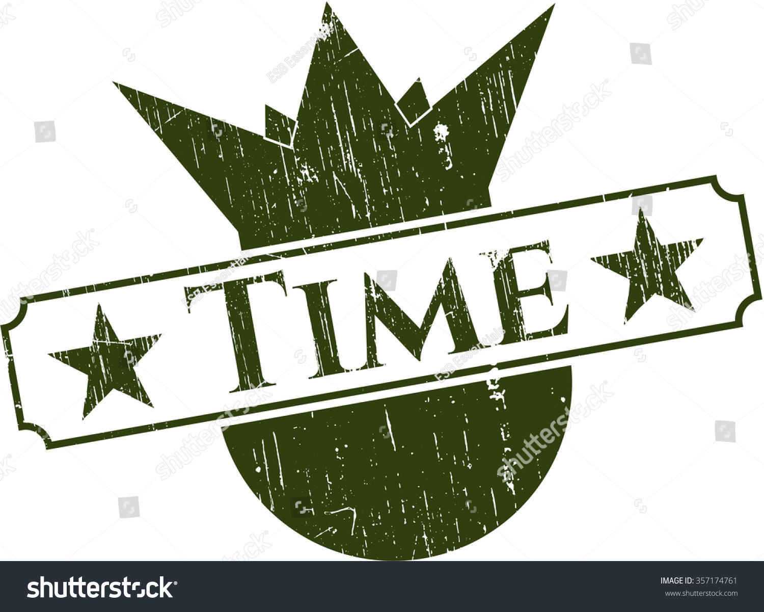 Time Rubber Stamp Grunge Texture Stock Vector (Royalty Free) 357174761 ...