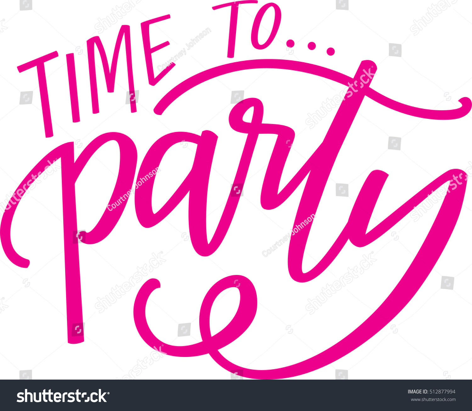 Time Party: เวกเตอร์สต็อก (ปลอดค่าลิขสิทธิ์) 512877994 | Shutterstock