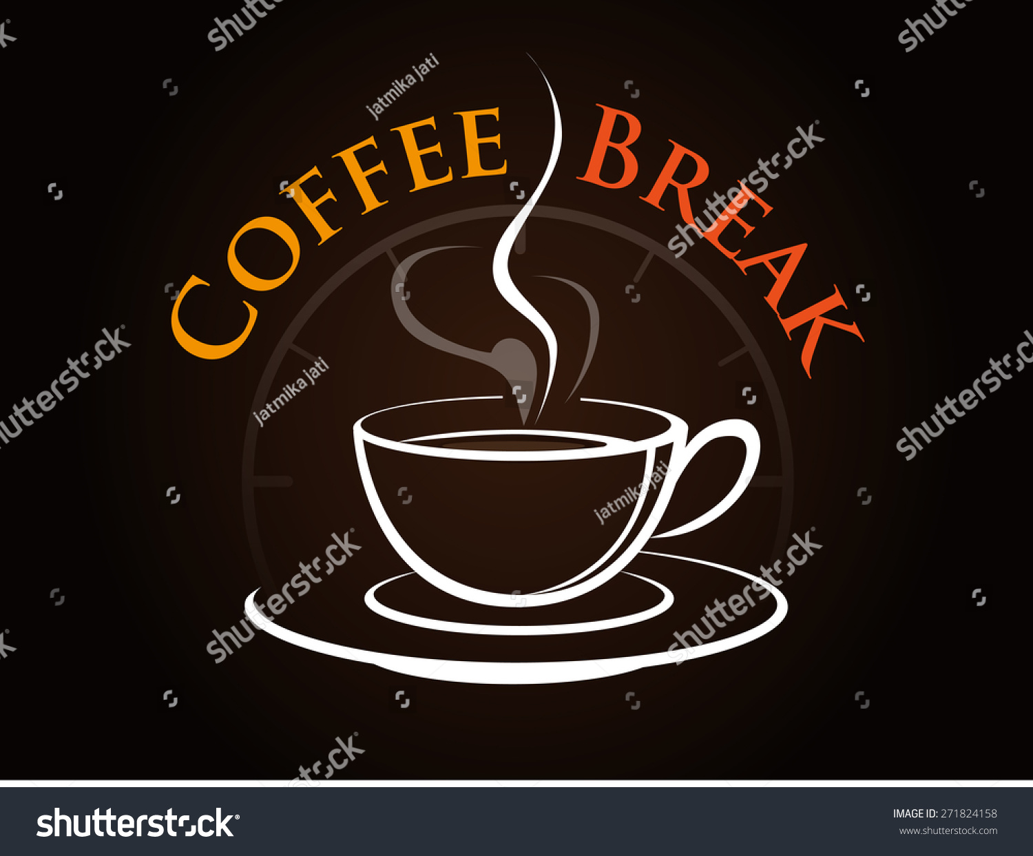 Time Take Coffee Break Stock Vector (Royalty Free) 271824158 | Shutterstock