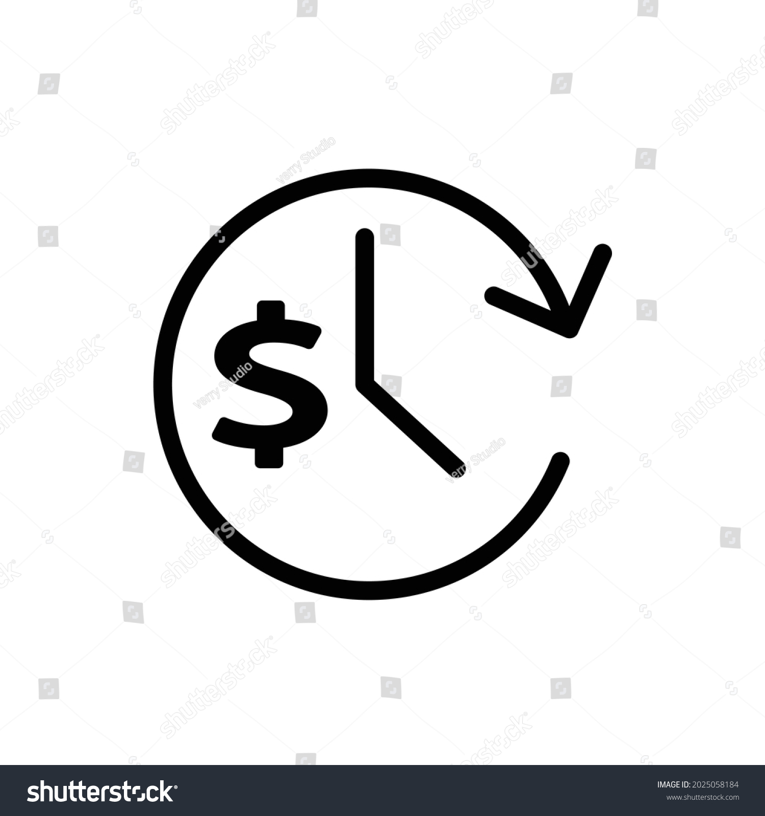 Time Transaction Icon Eps 10 Stock Vector (Royalty Free) 2025058184 ...