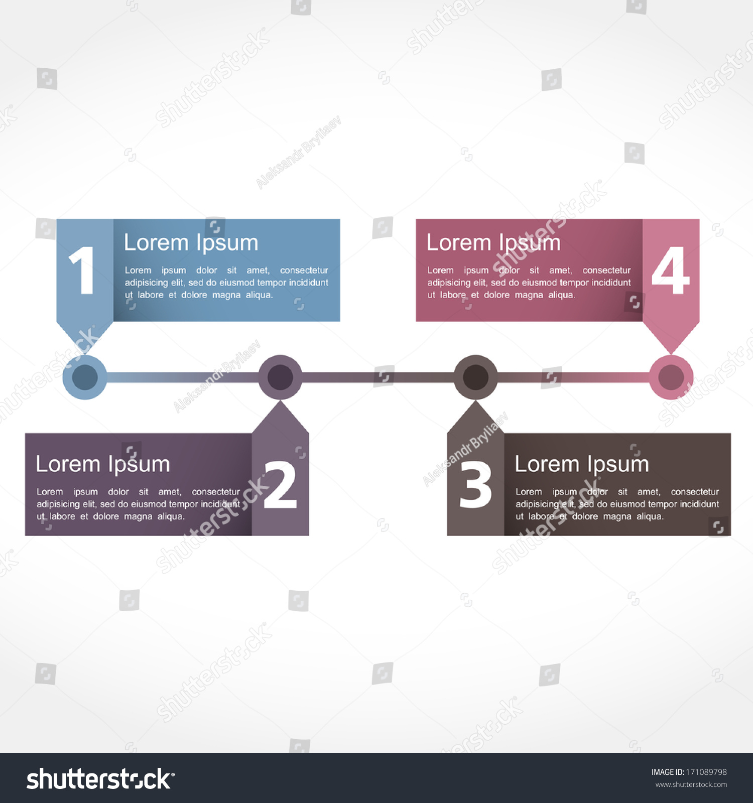 Timeline Design Template Numbers Vector Eps10 Stock Vector (Royalty ...