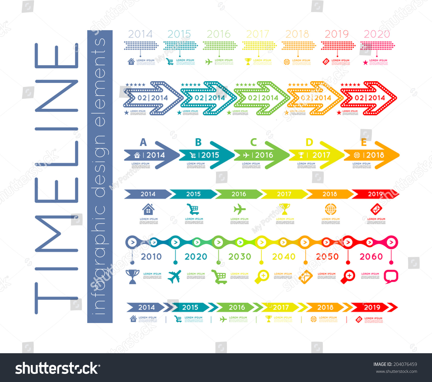 Timeline Element Vector Infographic On White Stock Vector (Royalty Free ...