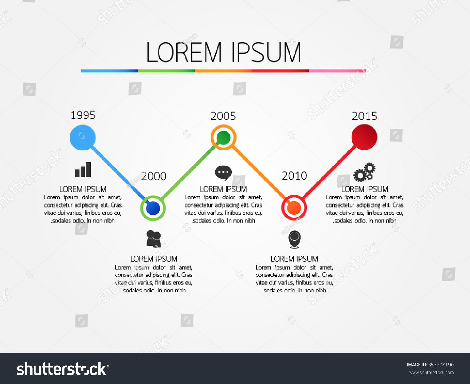 Timeline Infographic Eps10 Vector Illustration: vector de stock (libre ...