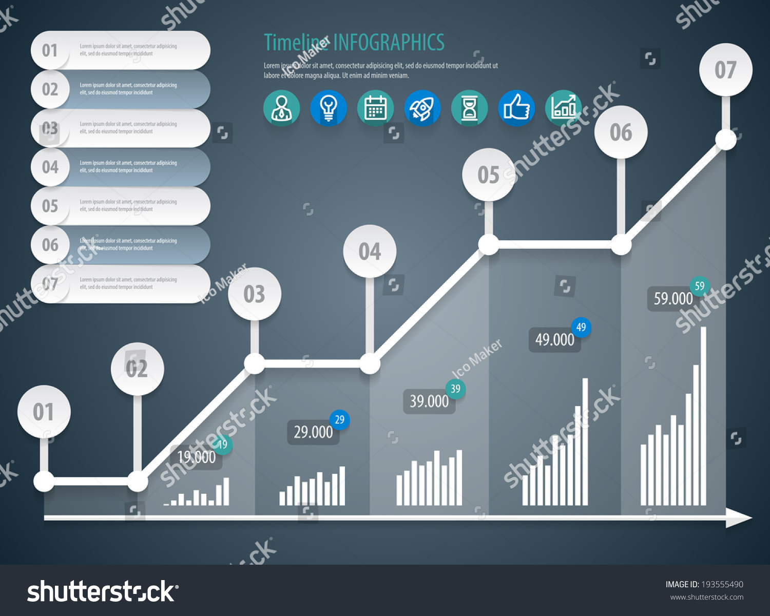 Timeline Infographic Minimal Infographics Design Vector Stock Vector ...