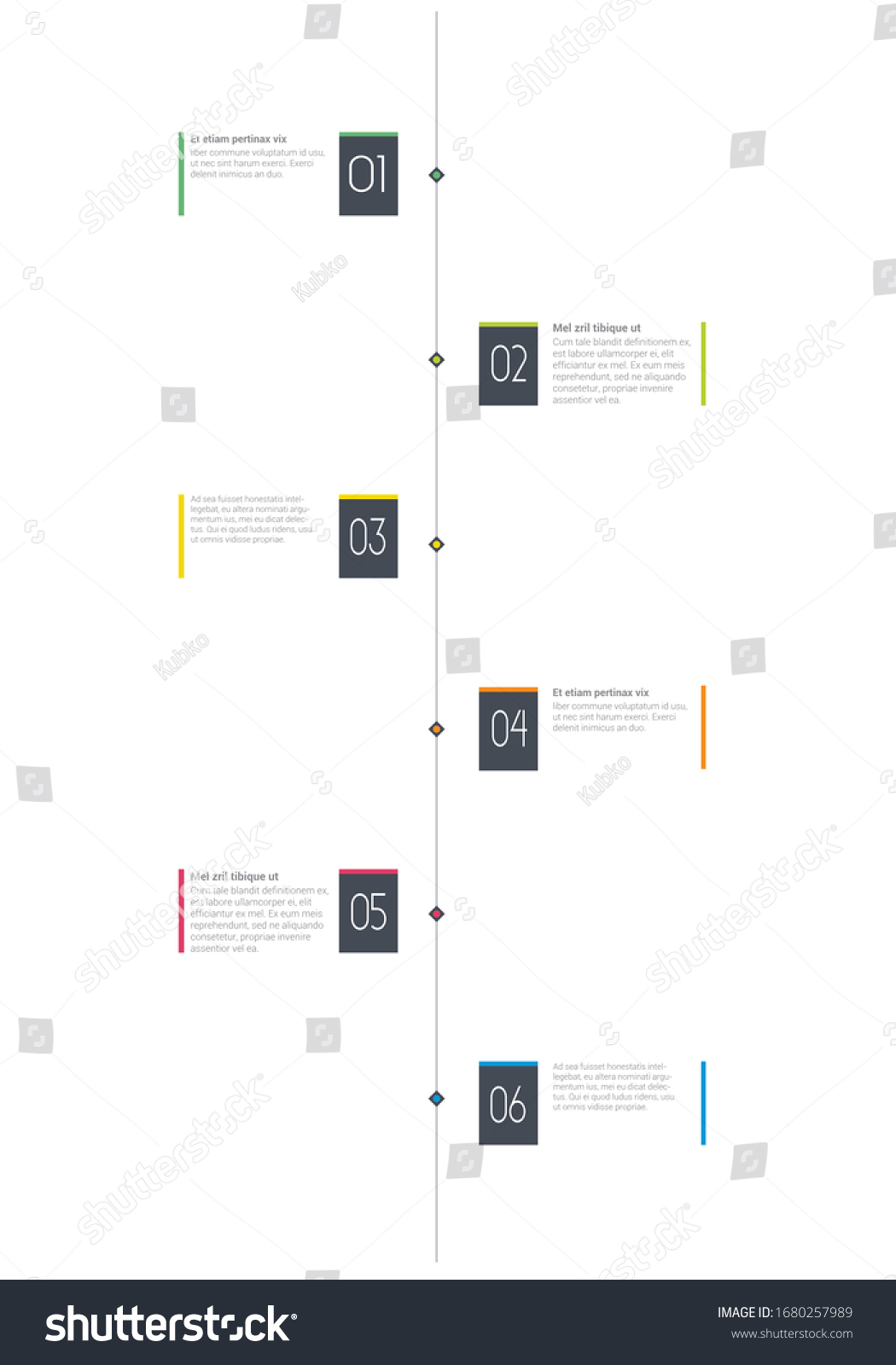 Timeline Infographic Scheme Template Diagram Presentation: vetor stock ...