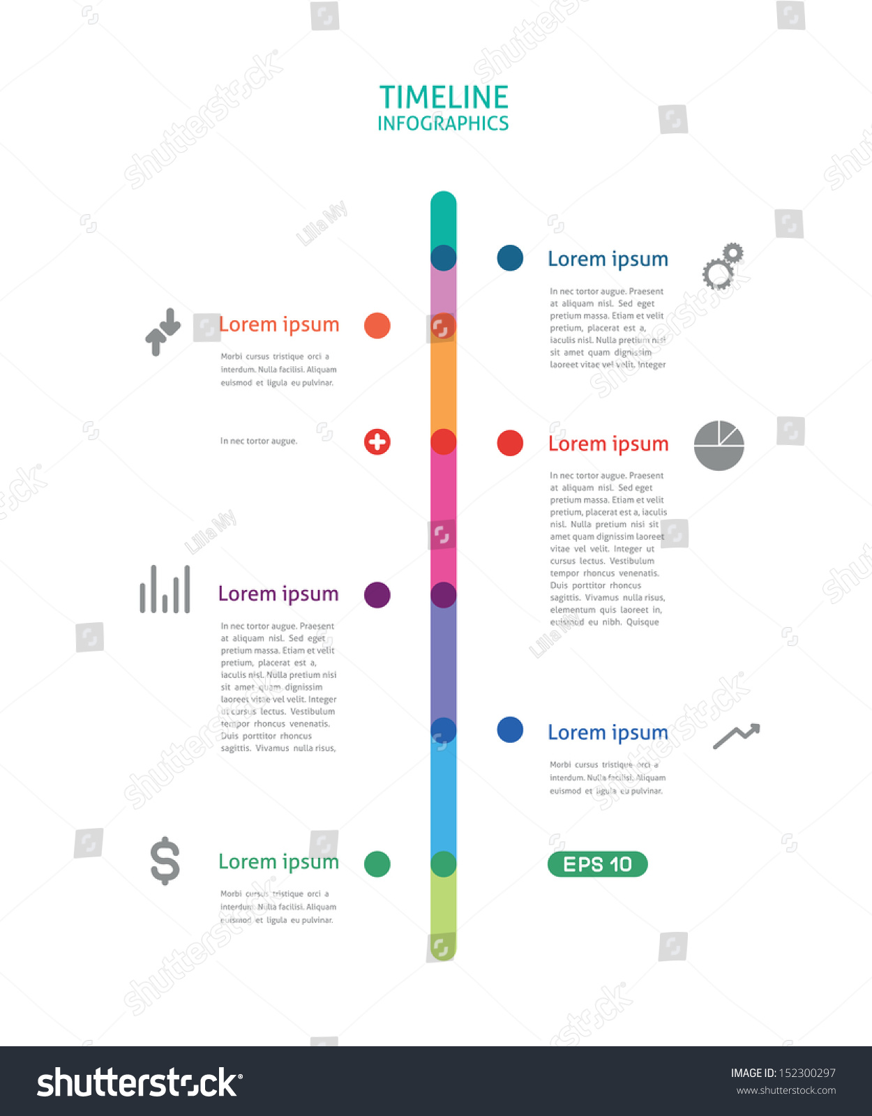 Timeline Infographics Stock Vector (Royalty Free) 152300297