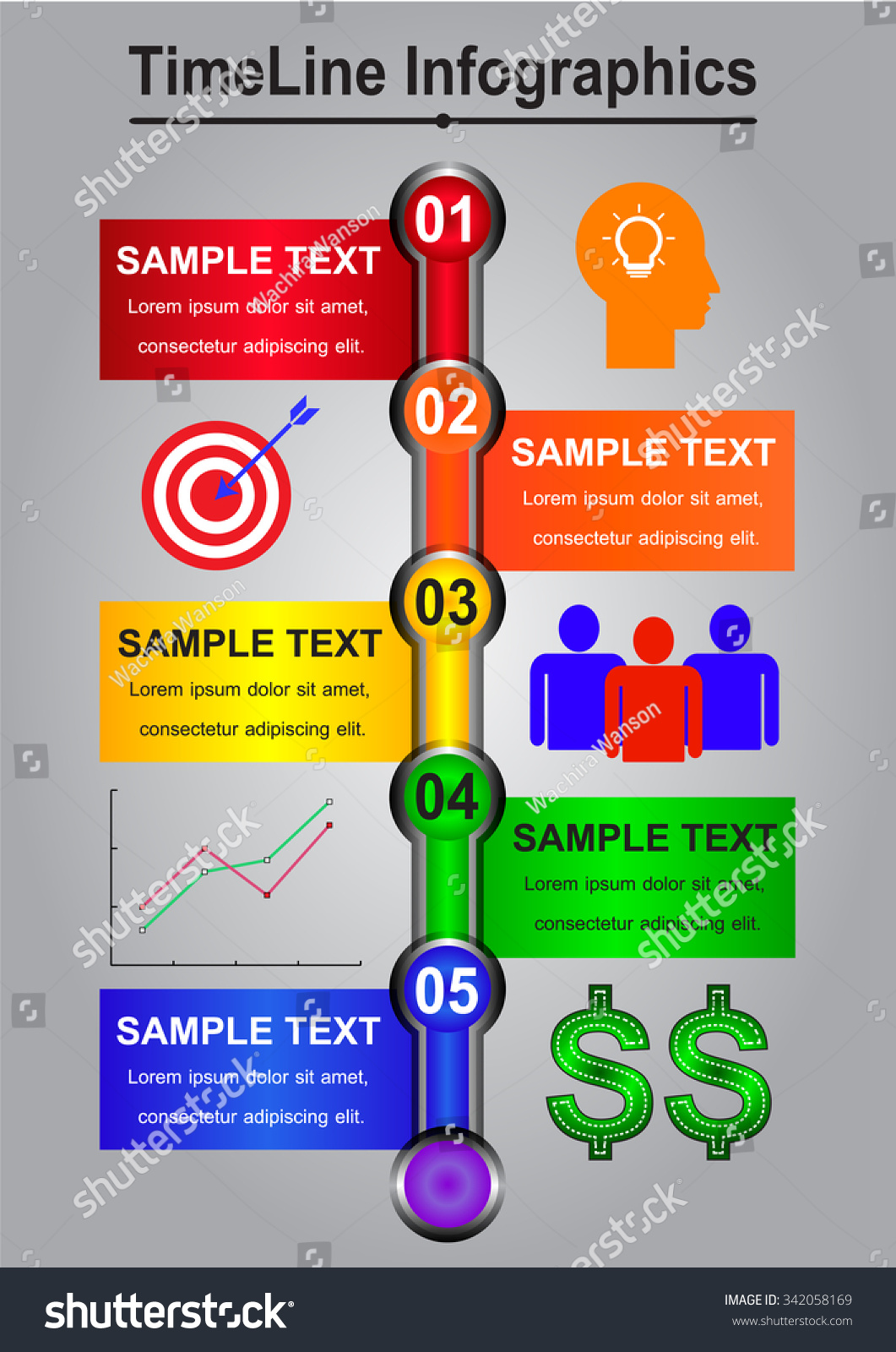 Timeline Infographics: เวกเตอร์สต็อก (ปลอดค่าลิขสิทธิ์) 342058169 ...
