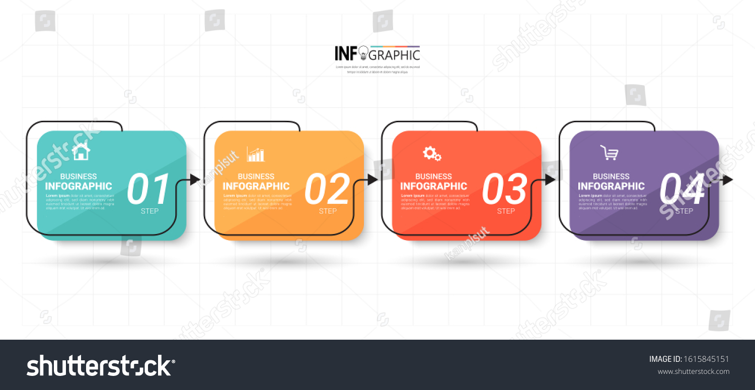 Timeline Infographics Design Template Linear Concept Stock Vector ...