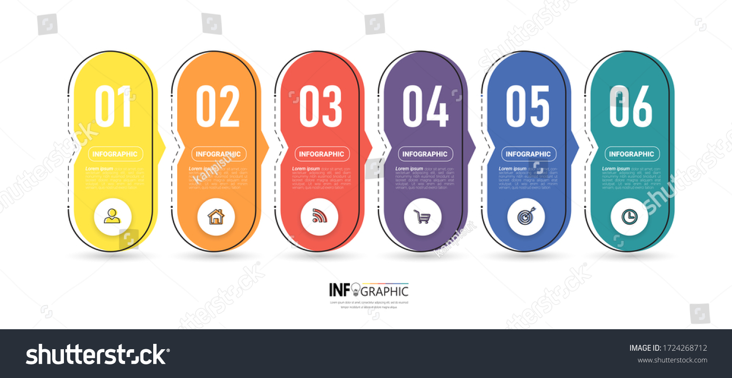 Timeline Infographics Design Template Linear Concept Stock Vector ...