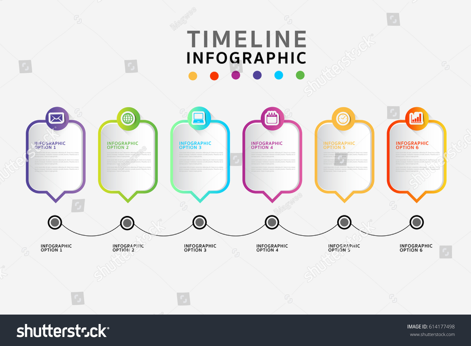 Timeline Infographics Design Templatevector Illustrator Stock Vector ...