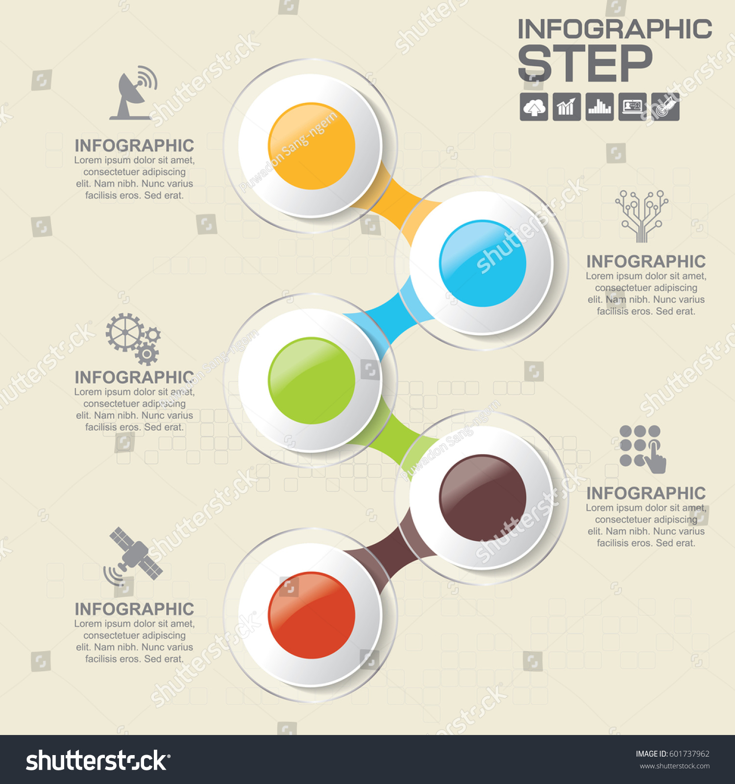 Timeline Infographics Design Workflow Process Diagram Stock Vector ...