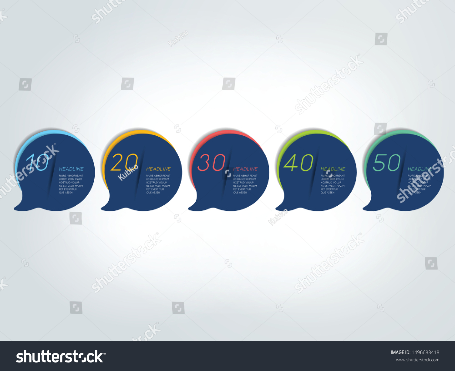 Timeline Step By Step Template Chart Stock Vector (Royalty Free ...