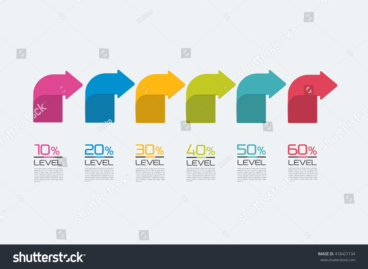 Timeline Step By Step Template Infographic Stock Vector (Royalty Free ...