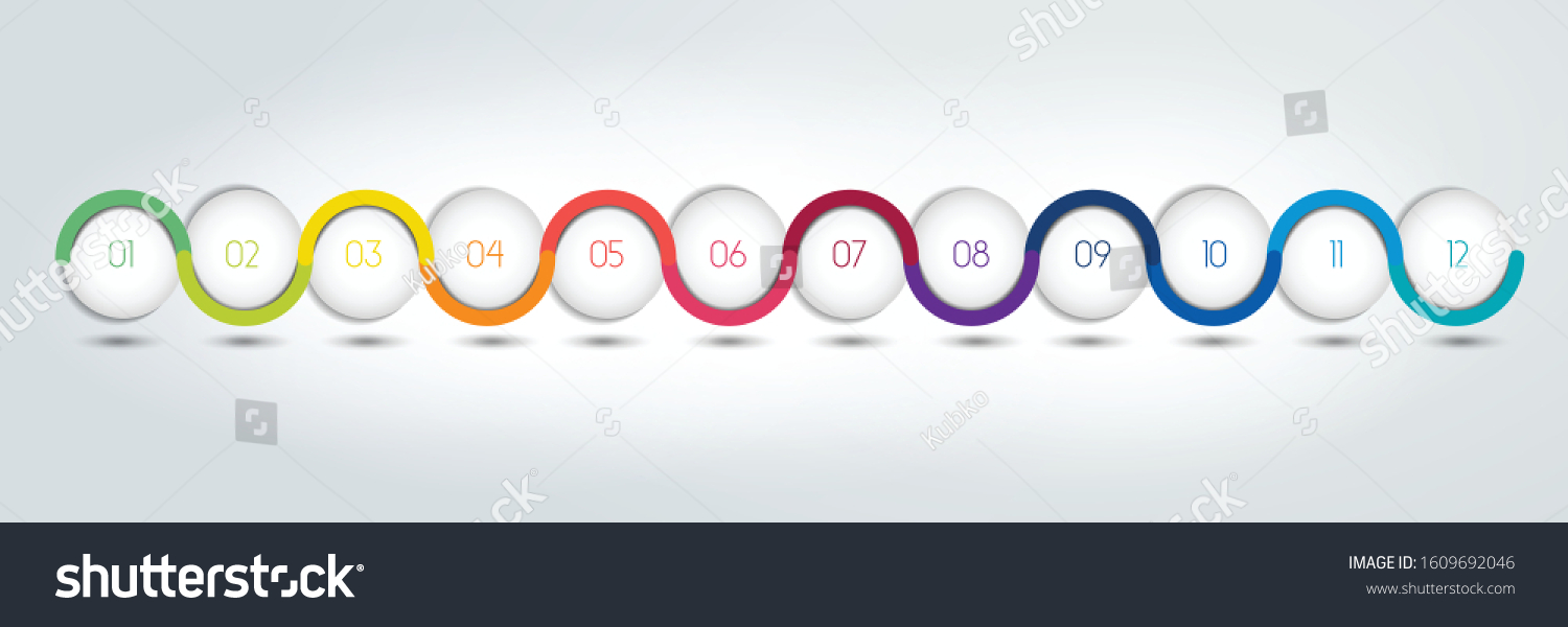 Timeline Table Schedule Template Infographic Stock Vector (Royalty Free ...