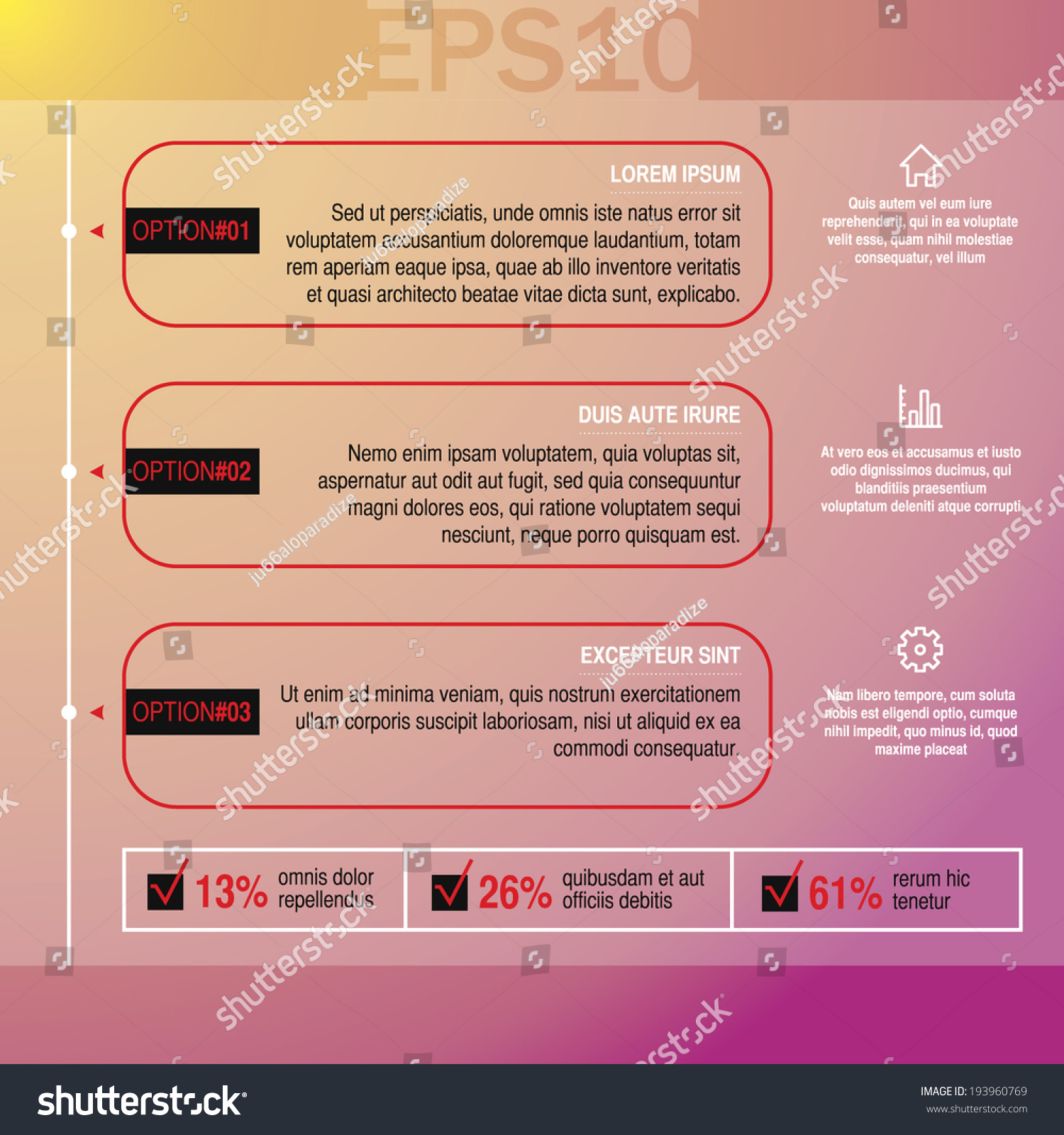 Timeline Template Three Banners Vector Illustration Stock Vector ...