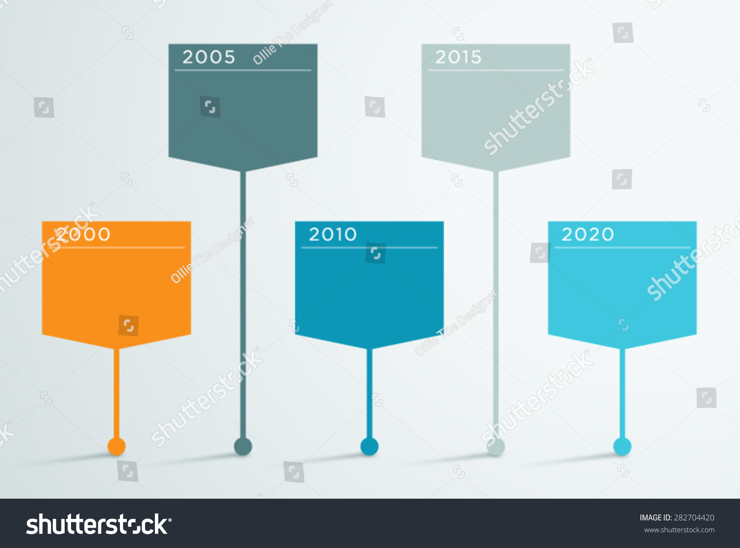 Timeline Vector 3d Infographic 2 Stock Vector (Royalty Free) 282704420 ...