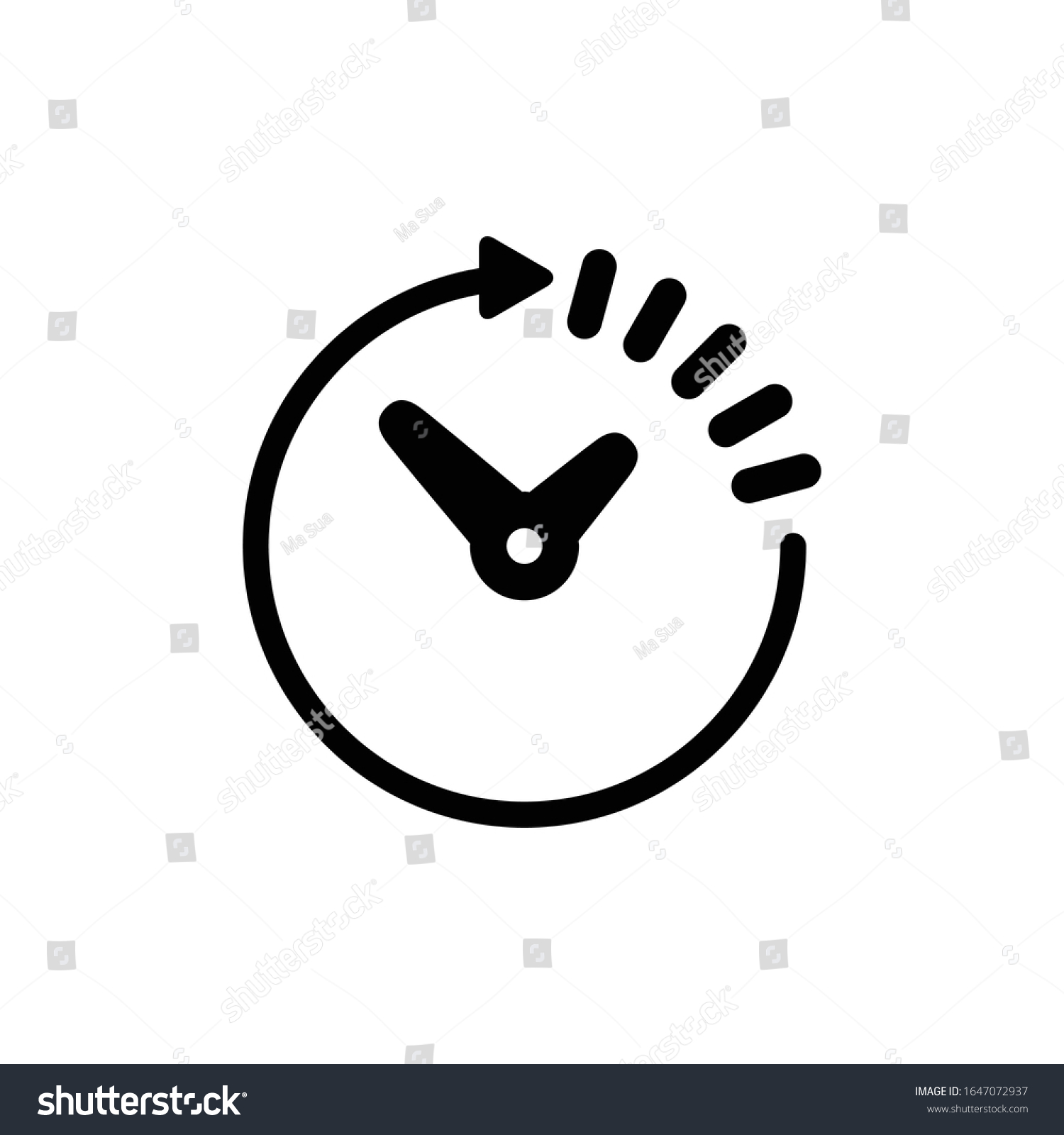 Timepiece Vector Icon On White Background Stock Vector (Royalty Free ...
