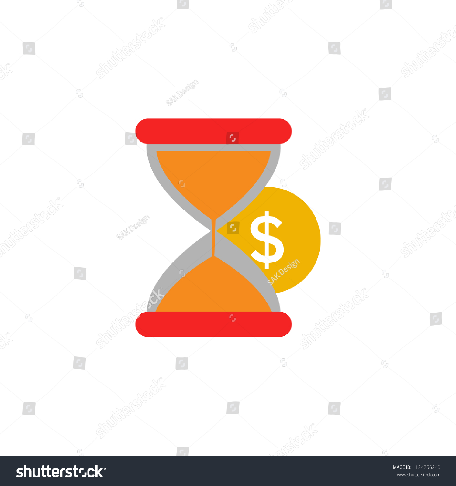 Timer Business Strategy Logo Icon Design Stock Vector (Royalty Free ...