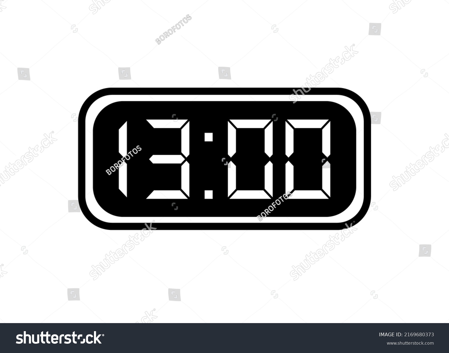 Timer 13 Hours Icon 13 Hours Stock Vector (Royalty Free) 2169680373 ...