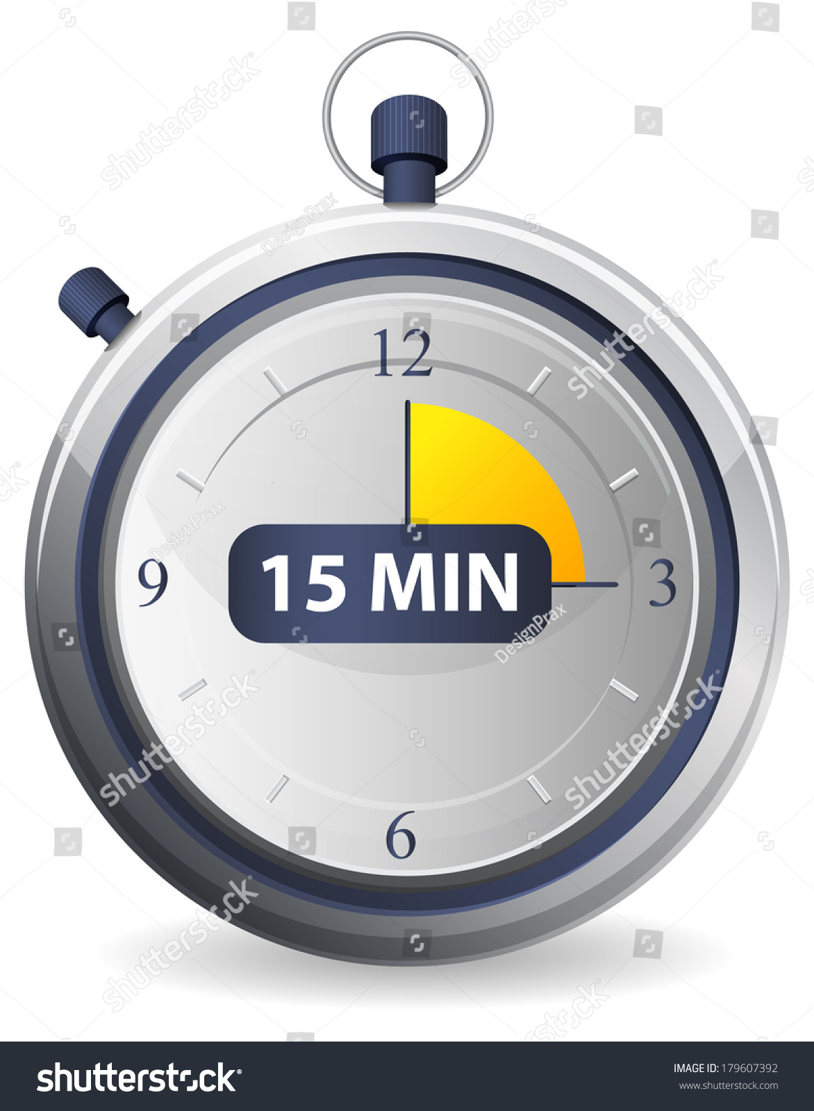 Timer Icon 15 Minutes Eps File Stock Vector (Royalty Free) 179607392
