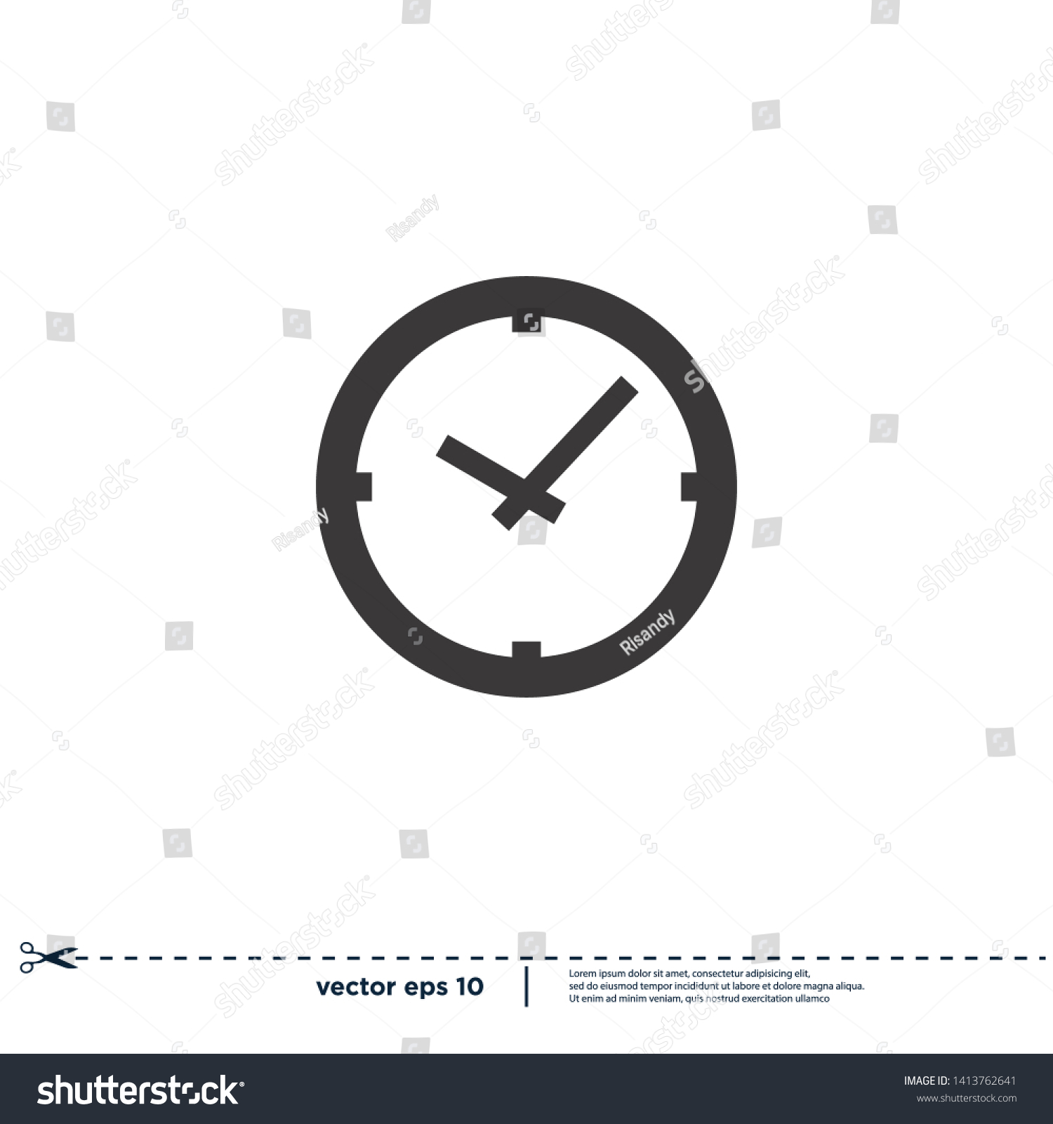 Timer Icon Stopwatch Symbol Logo Template Stock Vector (Royalty Free ...