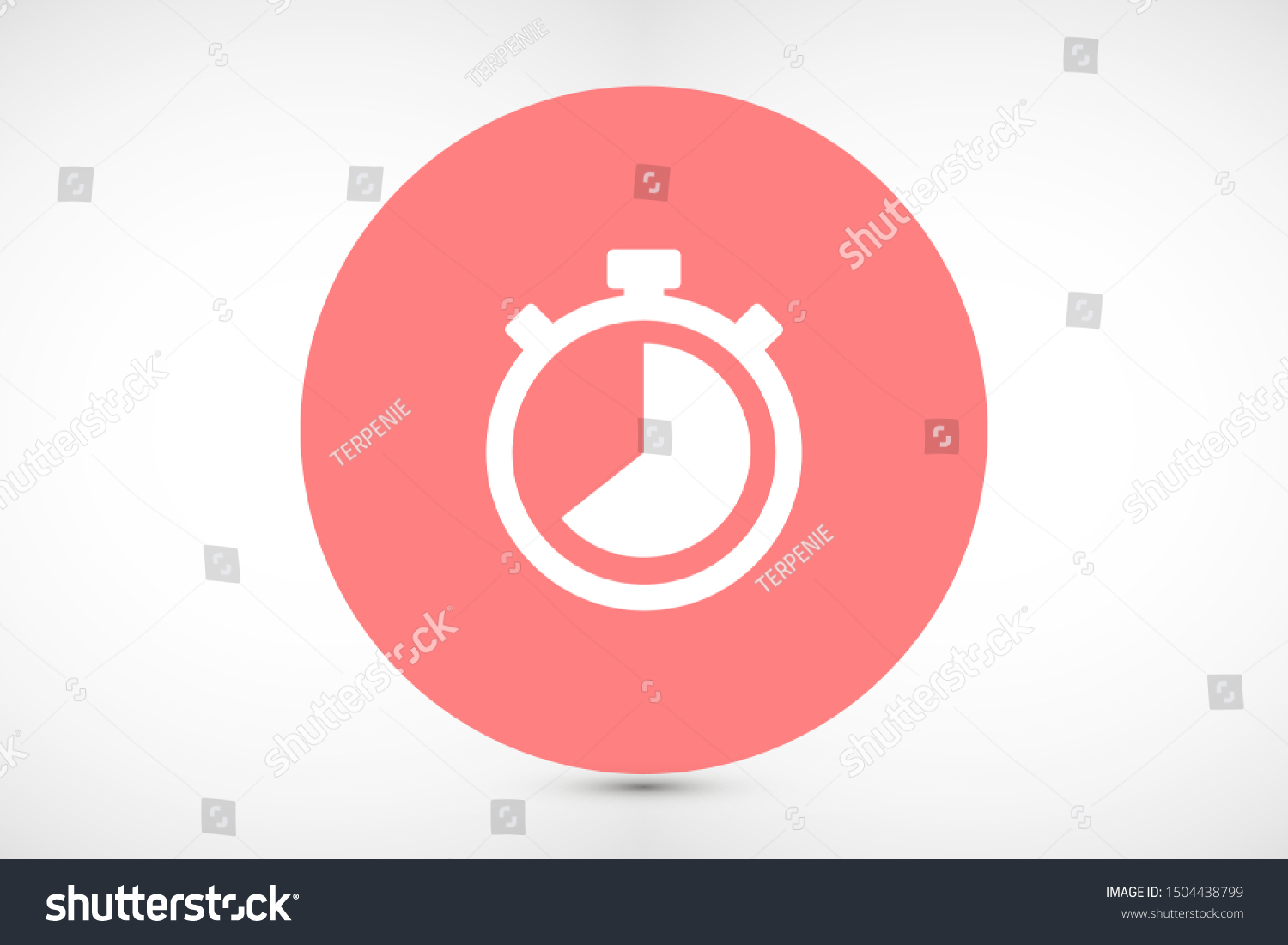 Timer Icon Vector Waiting Timer Icon Stock Vector (Royalty Free) 1504438799