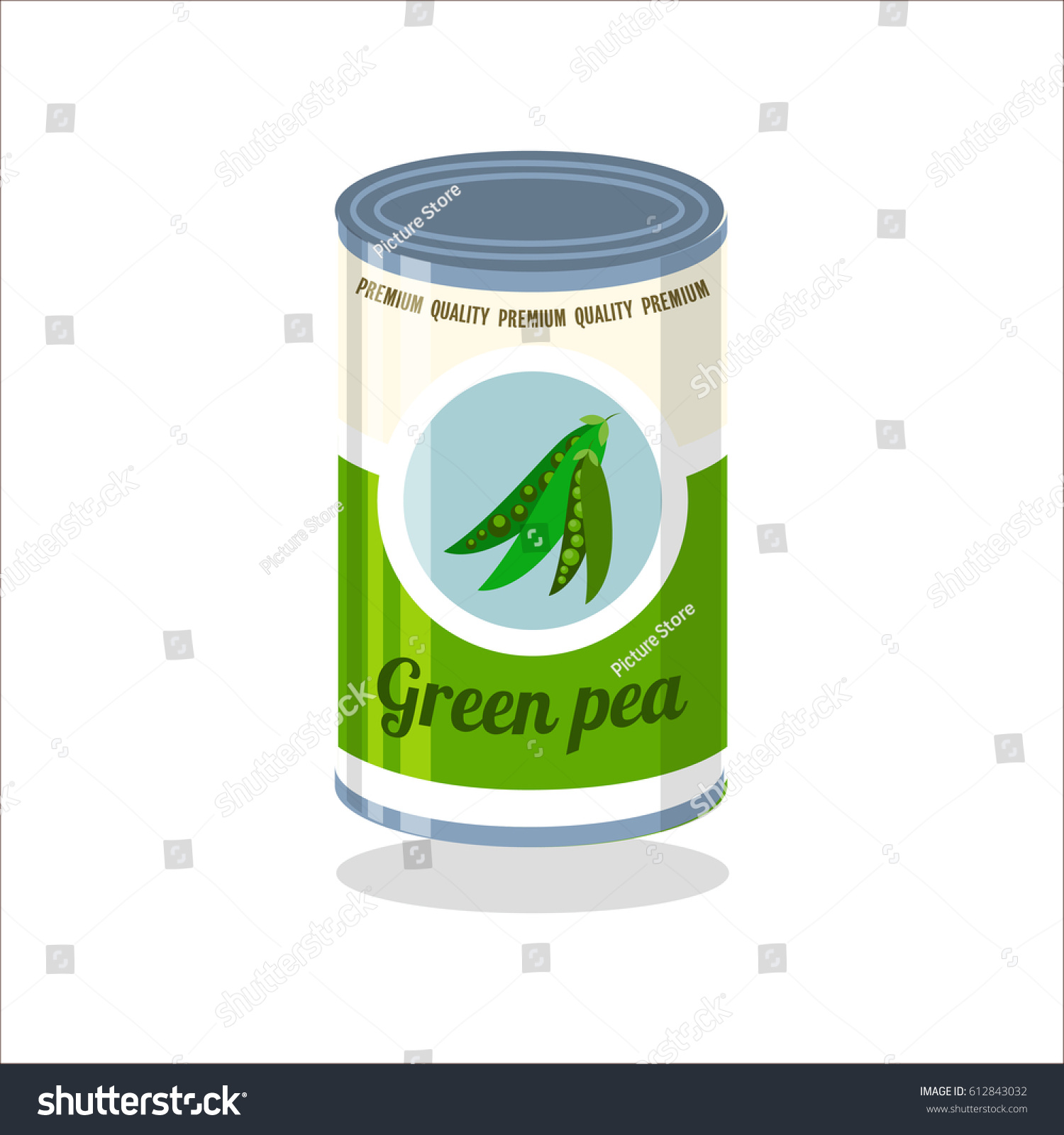Tin Vector Illustration Stock Vector (Royalty Free) 612843032 ...