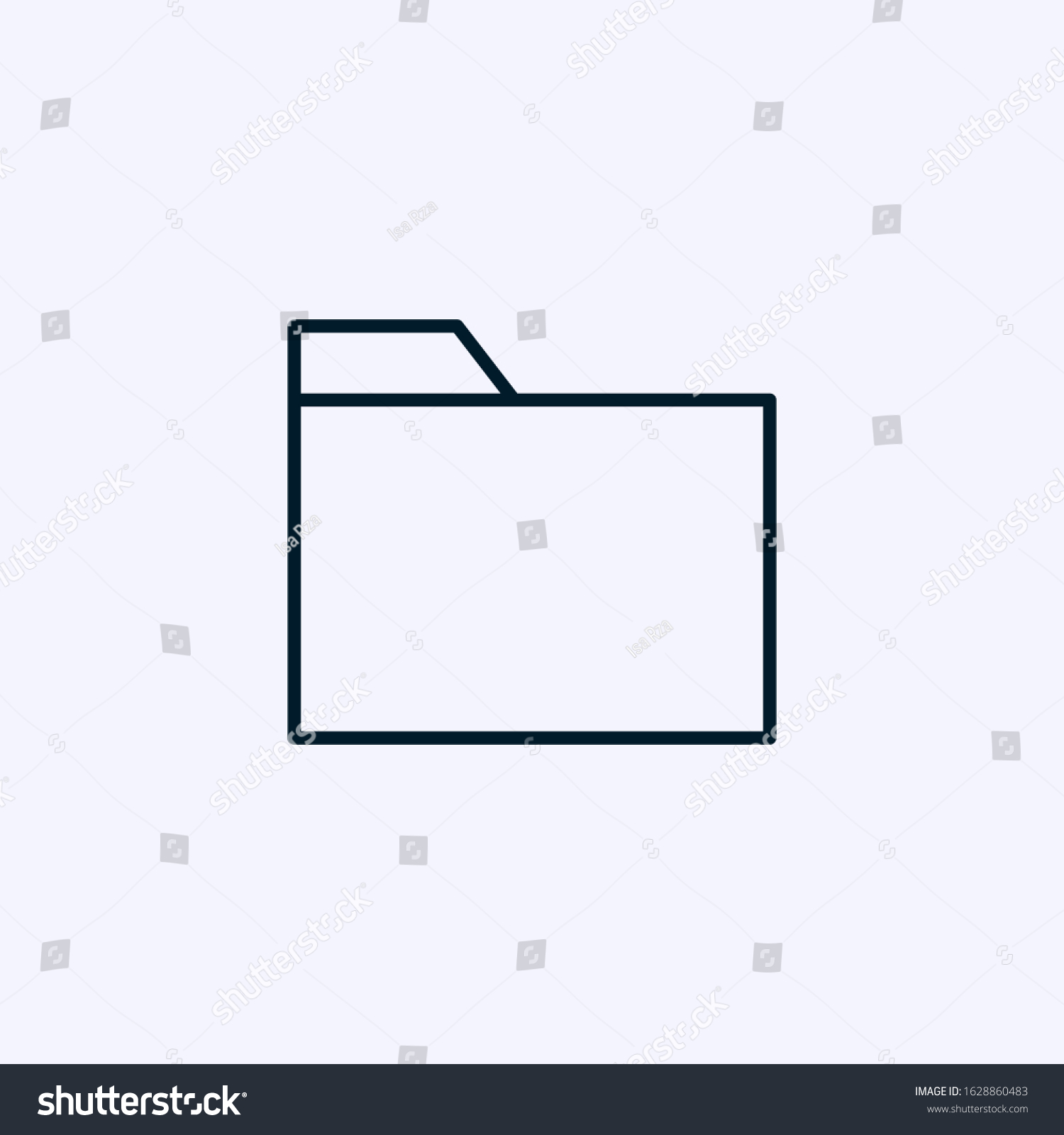 Tiny Folder Icon Isolated On White: Vector có sẵn (miễn phí bản quyền ...