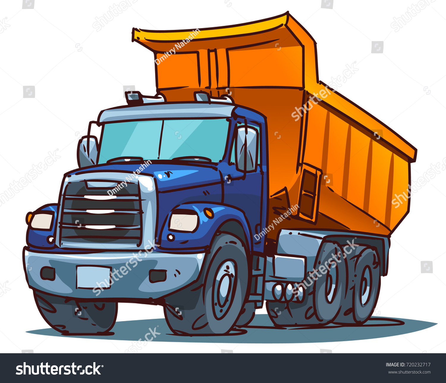 Tipper Cartoon Stock Vector (Royalty Free) 720232717