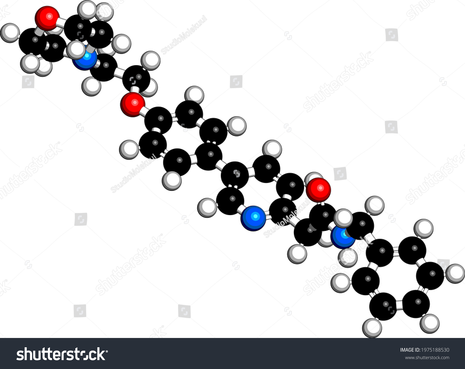 Tirbanibulin Actinic Keratosis Drug Molecule 3d Stock Vector Royalty