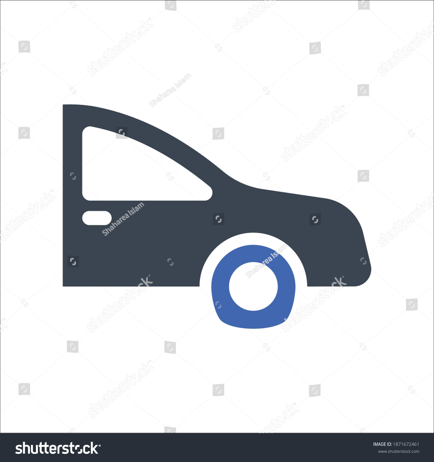 Tire Burst Icon Vector Graphics Stock Vector (Royalty Free) 1871672461 ...