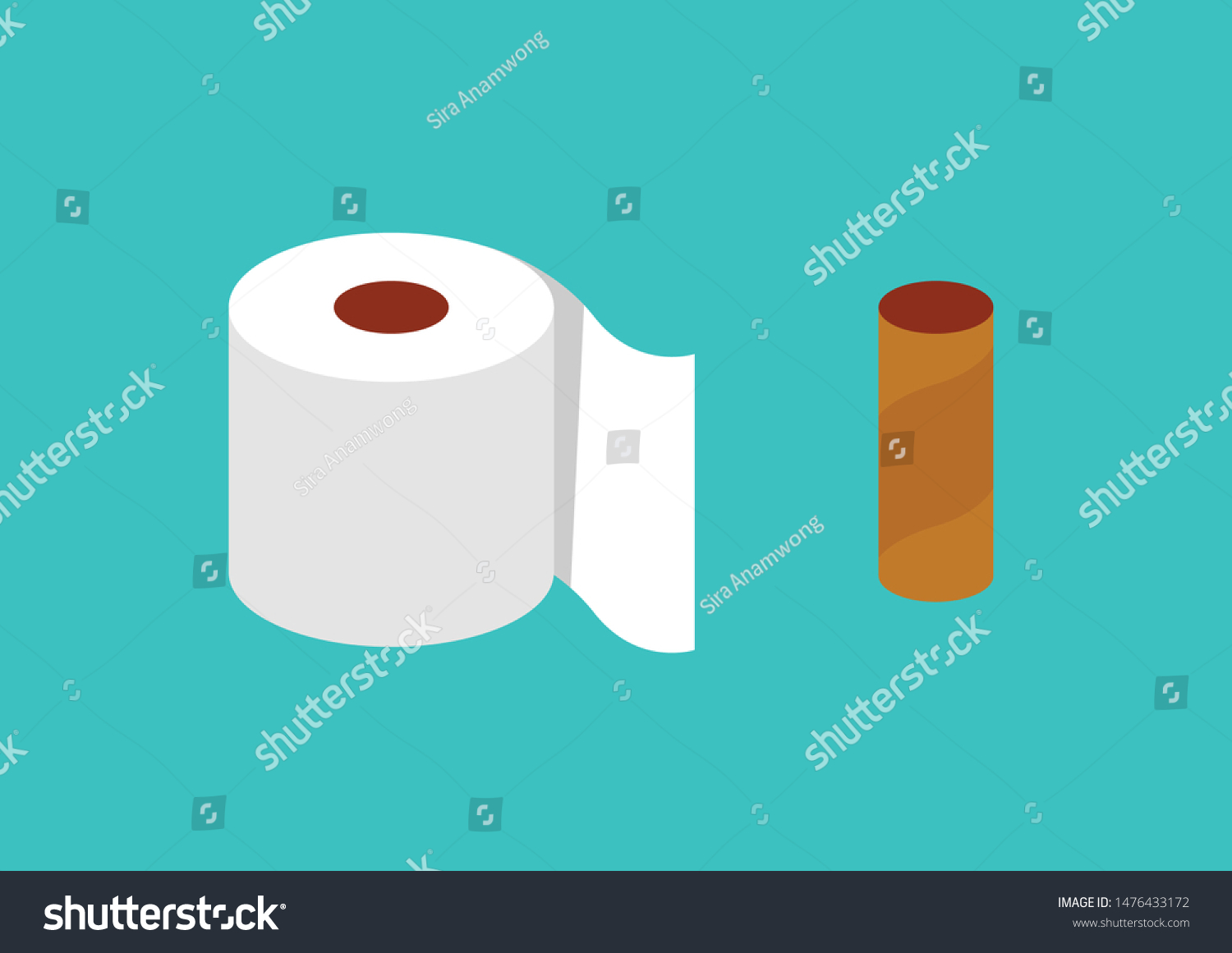 Tissue Paper Flat Style Vector Illustration Stock Vector (Royalty Free ...