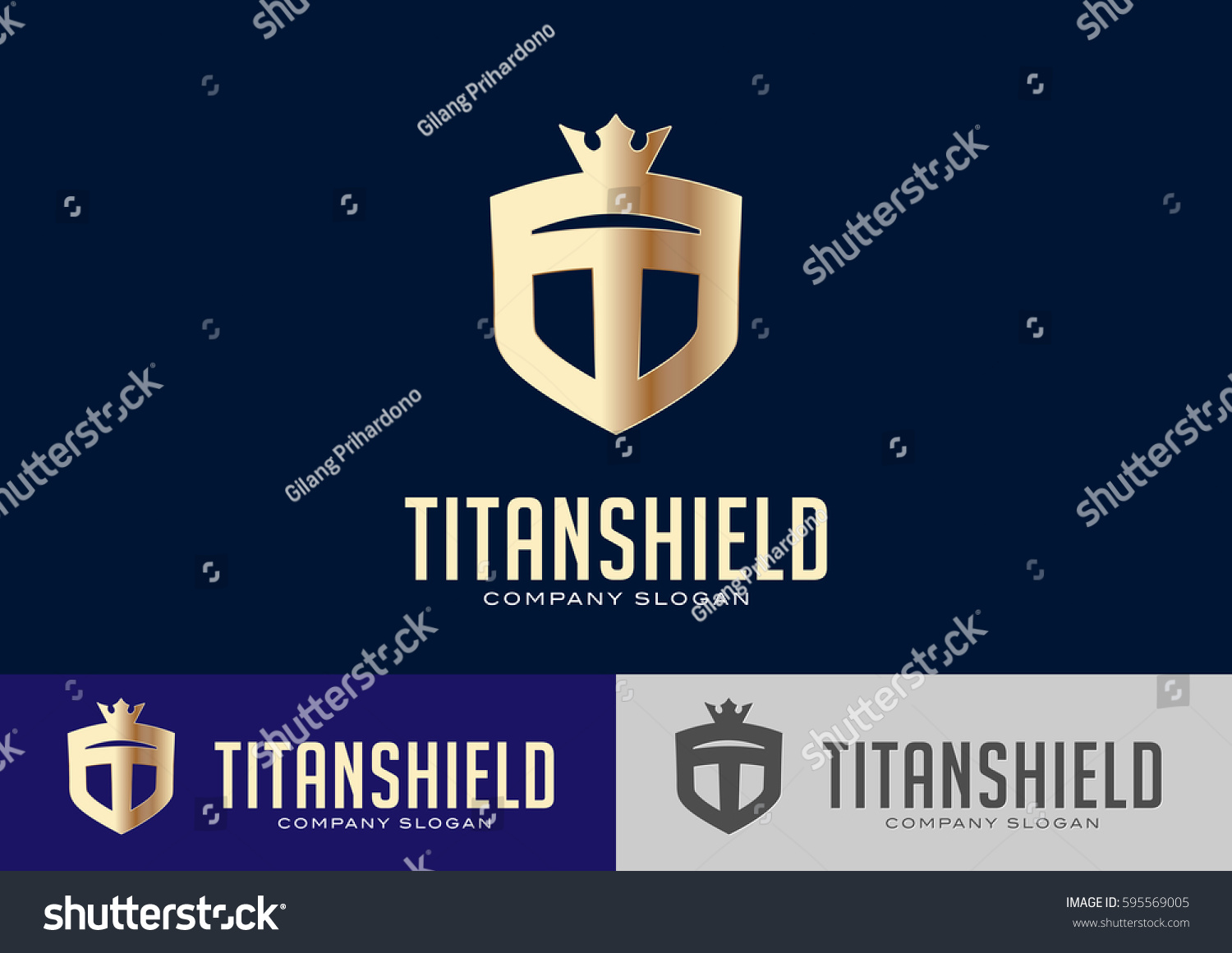 Titan Shield Logo Template Design Vector 스톡 벡터(로열티 프리) 595569005 ...