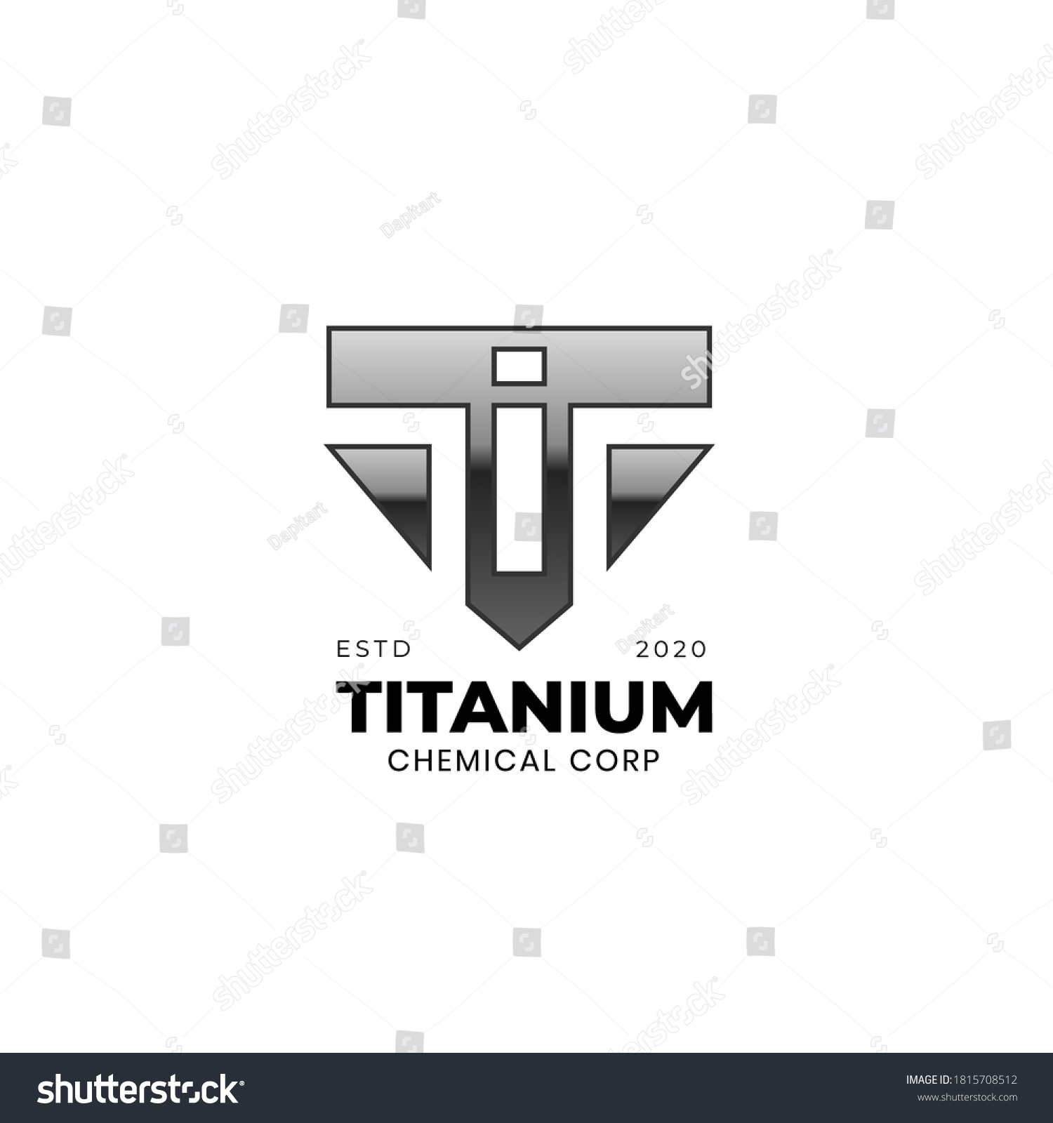 Titanium Logo Abstract Vector Letter Ti Stock Vector (Royalty Free ...