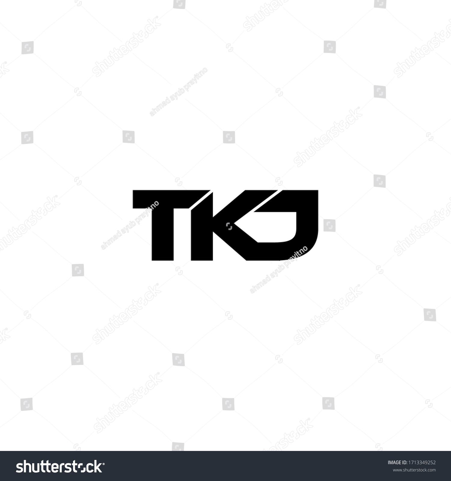 Tkj Letter Original Monogram Logo Design Stock Vector (Royalty Free ...